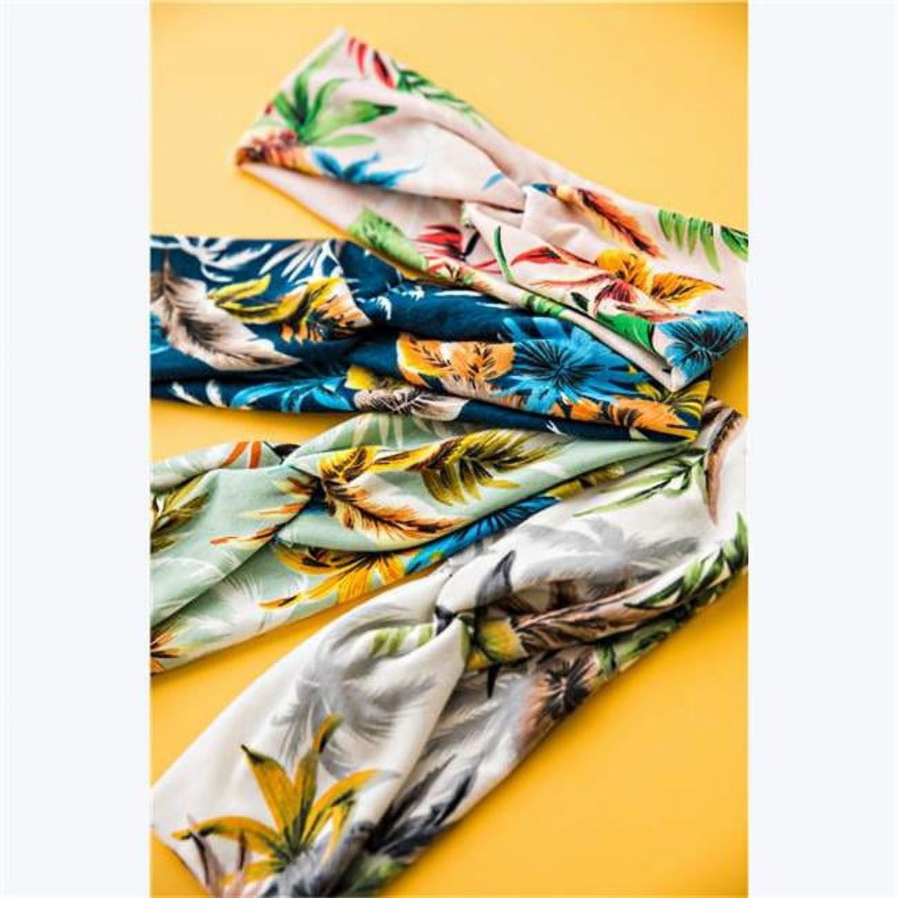 Youngs 42095 Tropical Vibe Twisted Headband, Assorted Color - 4 Piece ...