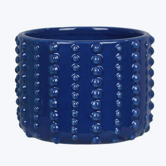 Youngs 61584 Ceramic Beaded Nautical Pot, Blue - Walmart.com