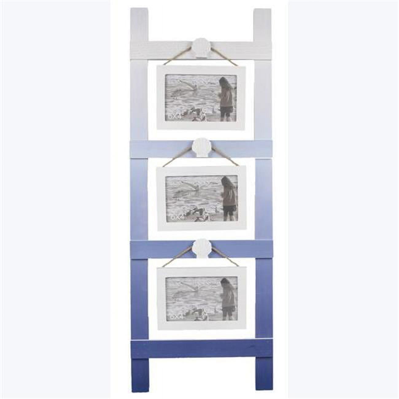 Youngs 62222 4 x 6 in. Wood Coastal Ombre Triple Ladder Frame - Walmart.com
