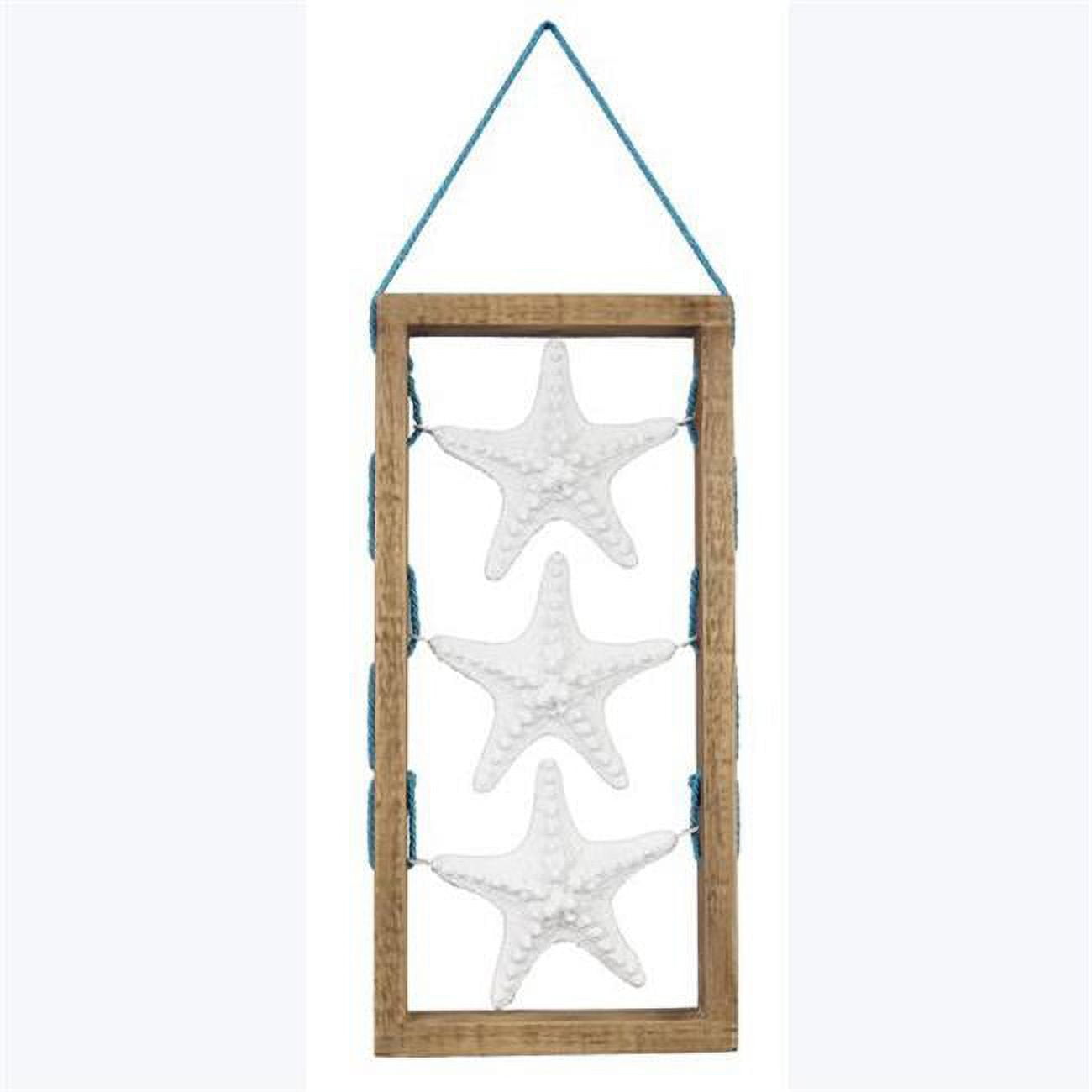 Youngs 62240 Wood Framed Starfish Tabletop & Wall Decor - Walmart.com
