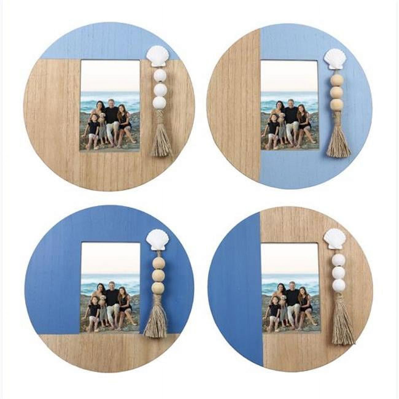 Youngs 62251 4 x 6 in. Wood Nautical Picture Frame, 4 Assorted Color ...