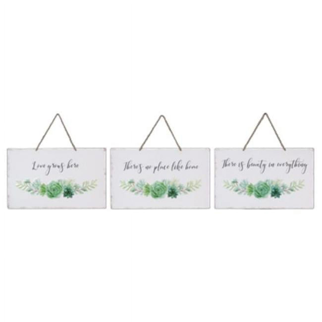 Youngs 70592 Punched Tin Wall Sign with Jute Rope, Assorted Color - 3 ...