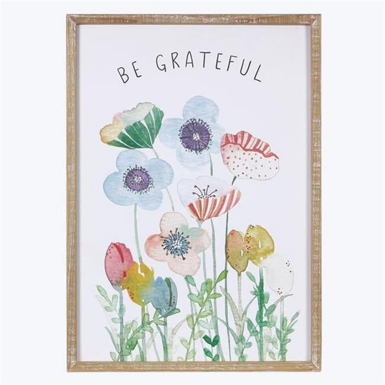 Youngs 72546 Wood Flowers Wall Sign - Walmart.com