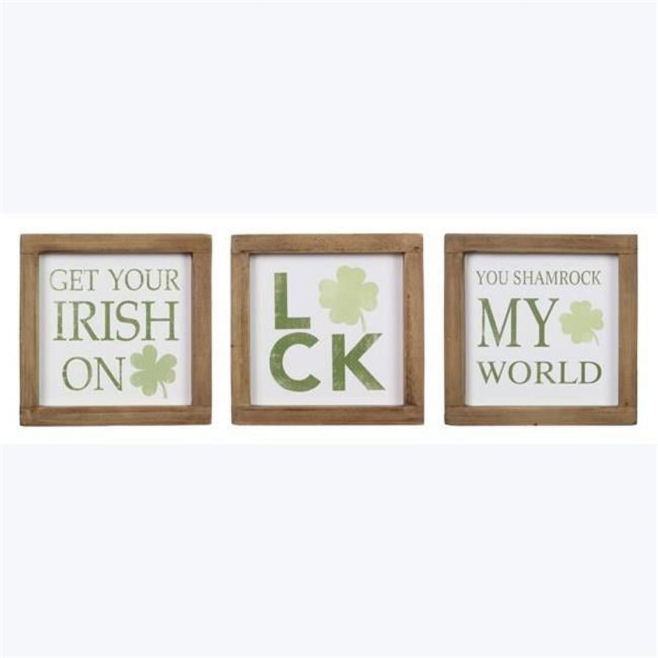 Youngs 73169 Wood Framed Irish Tabletop Sign, 3 Assortment - Walmart.com