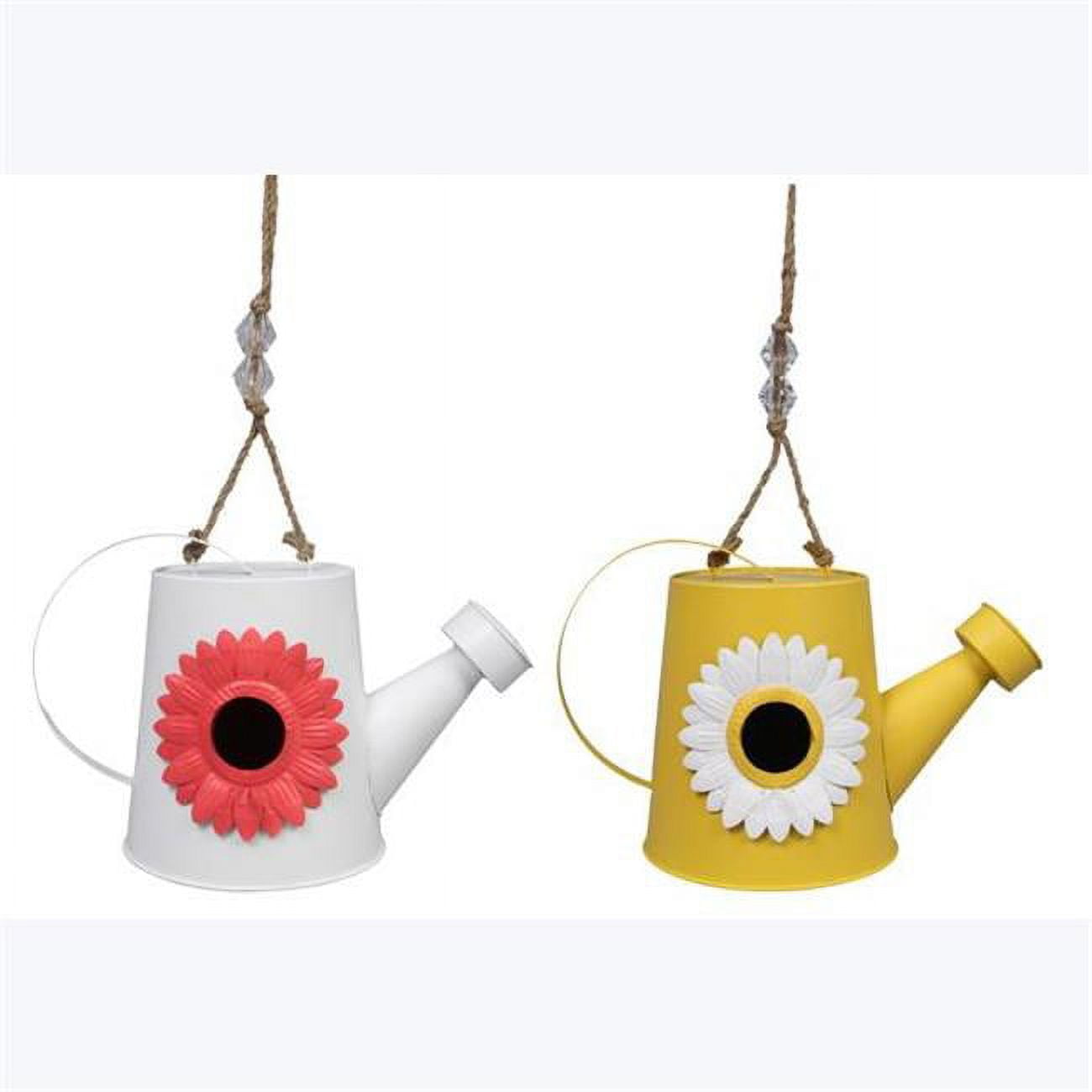 Youngs 73701 Metal Garden Flower Birdhouse, 2 Assorted Color - Walmart.com