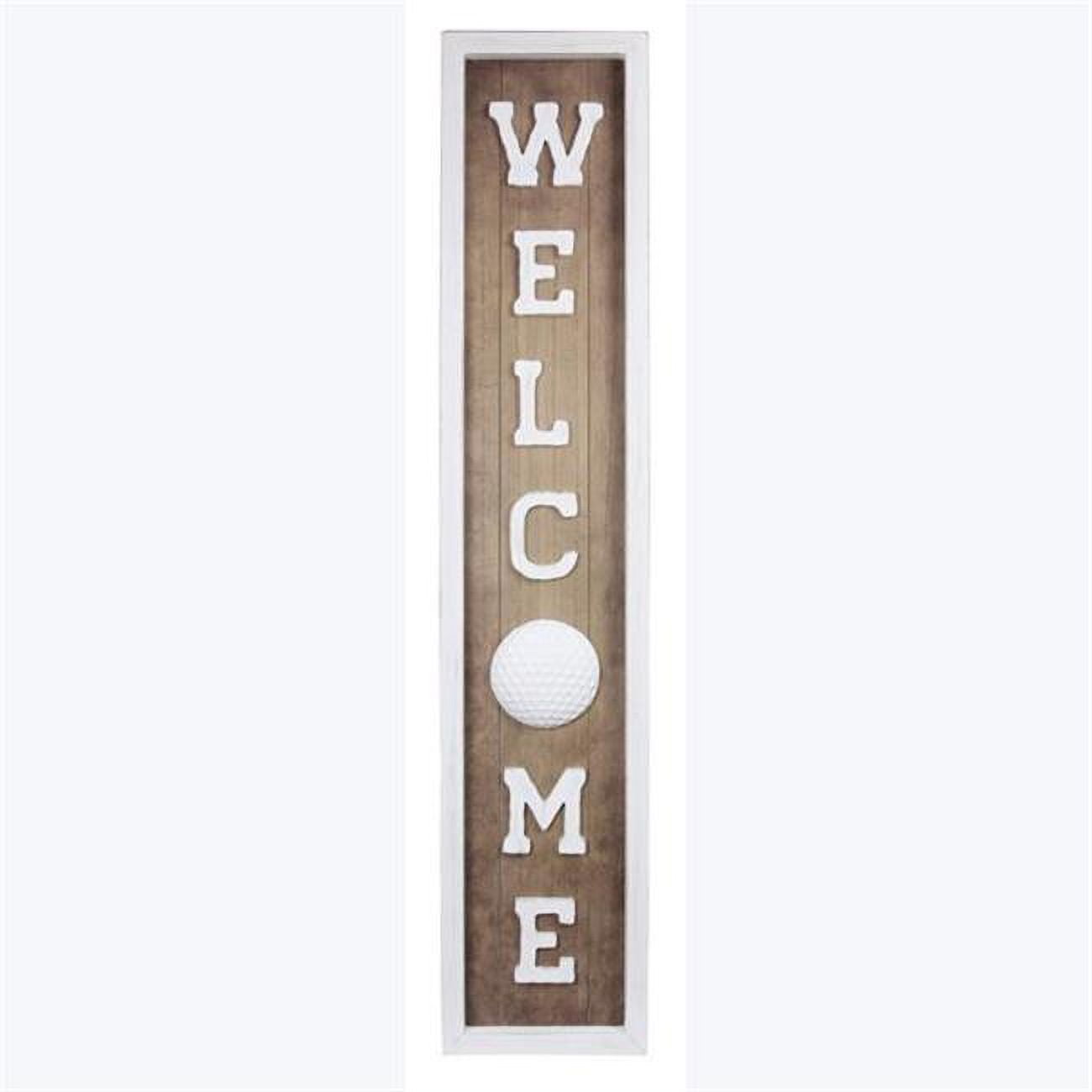 Youngs 73995 Wood Framed Golfer Door Leaner Welcome Sign - Walmart.com