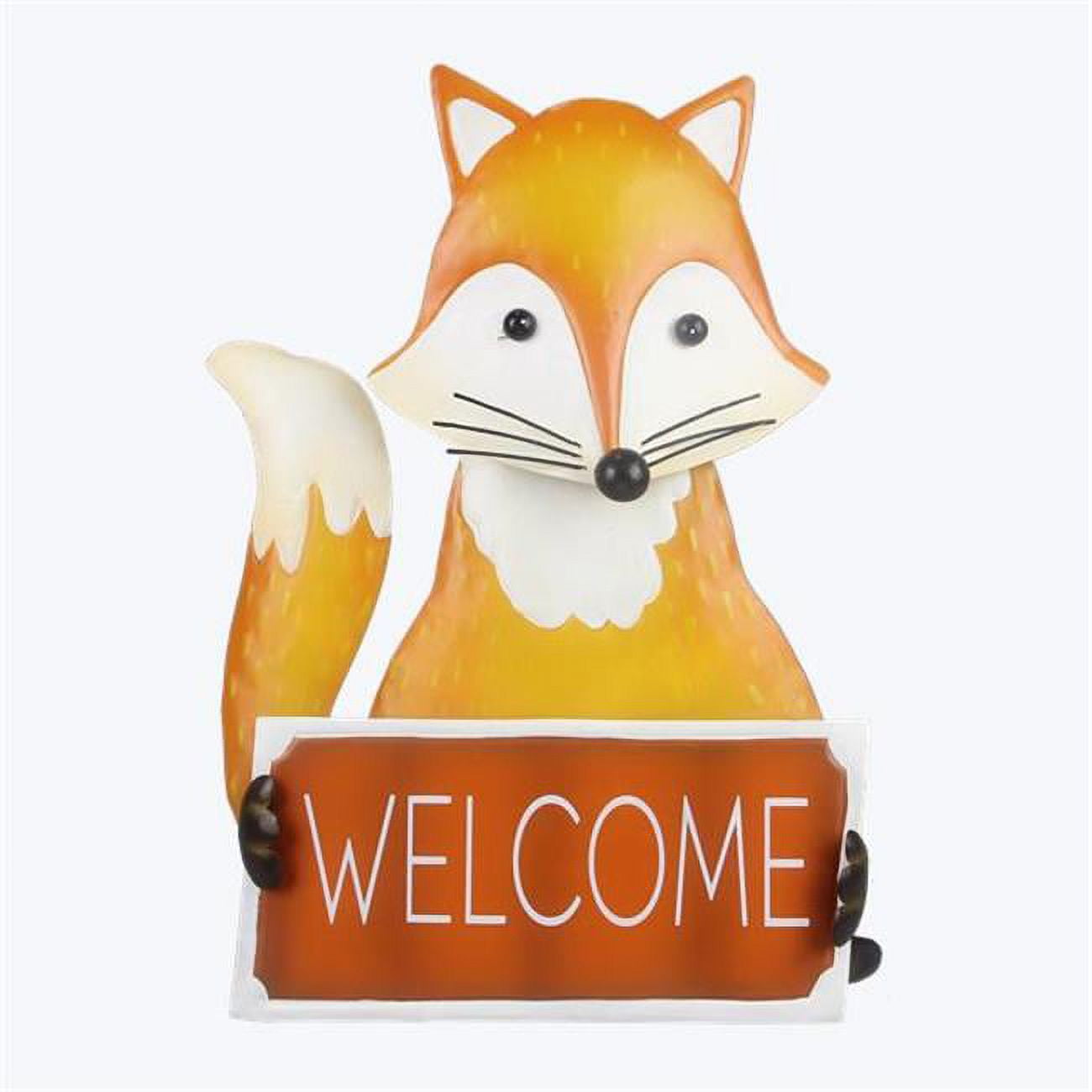 Youngs 81018 Metal Tabletop Fox Welcome Sign - Walmart.com