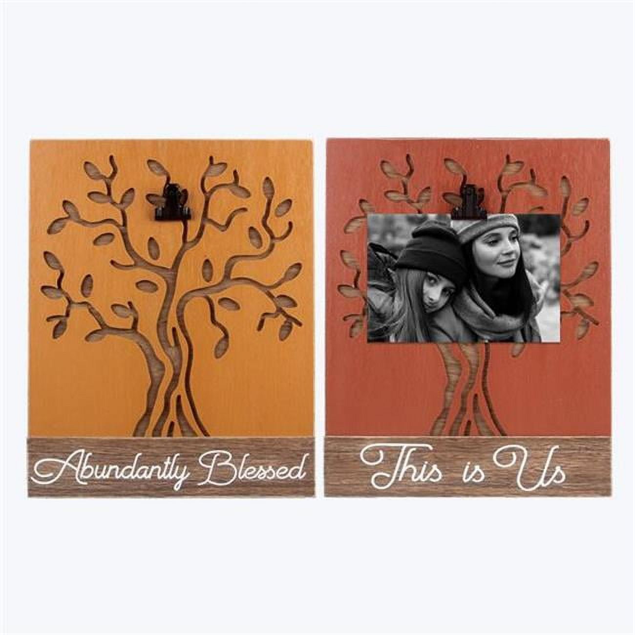Youngs 81155 4 x 6 in. Wood Fall Color Family Tree Photo Frame ...