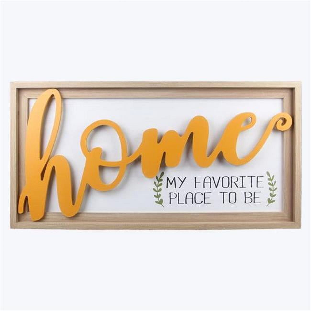 Youngs 81209 Wood Framed Wall Sign Home - Walmart.com