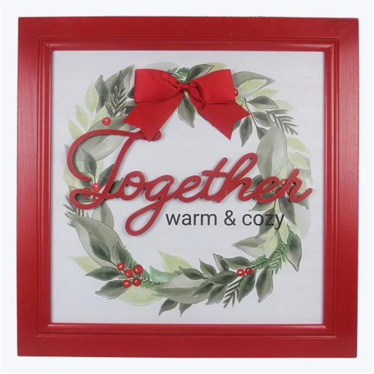Youngs 91452 Wood Framed Christmas Wall Sign with Lift Letters ...