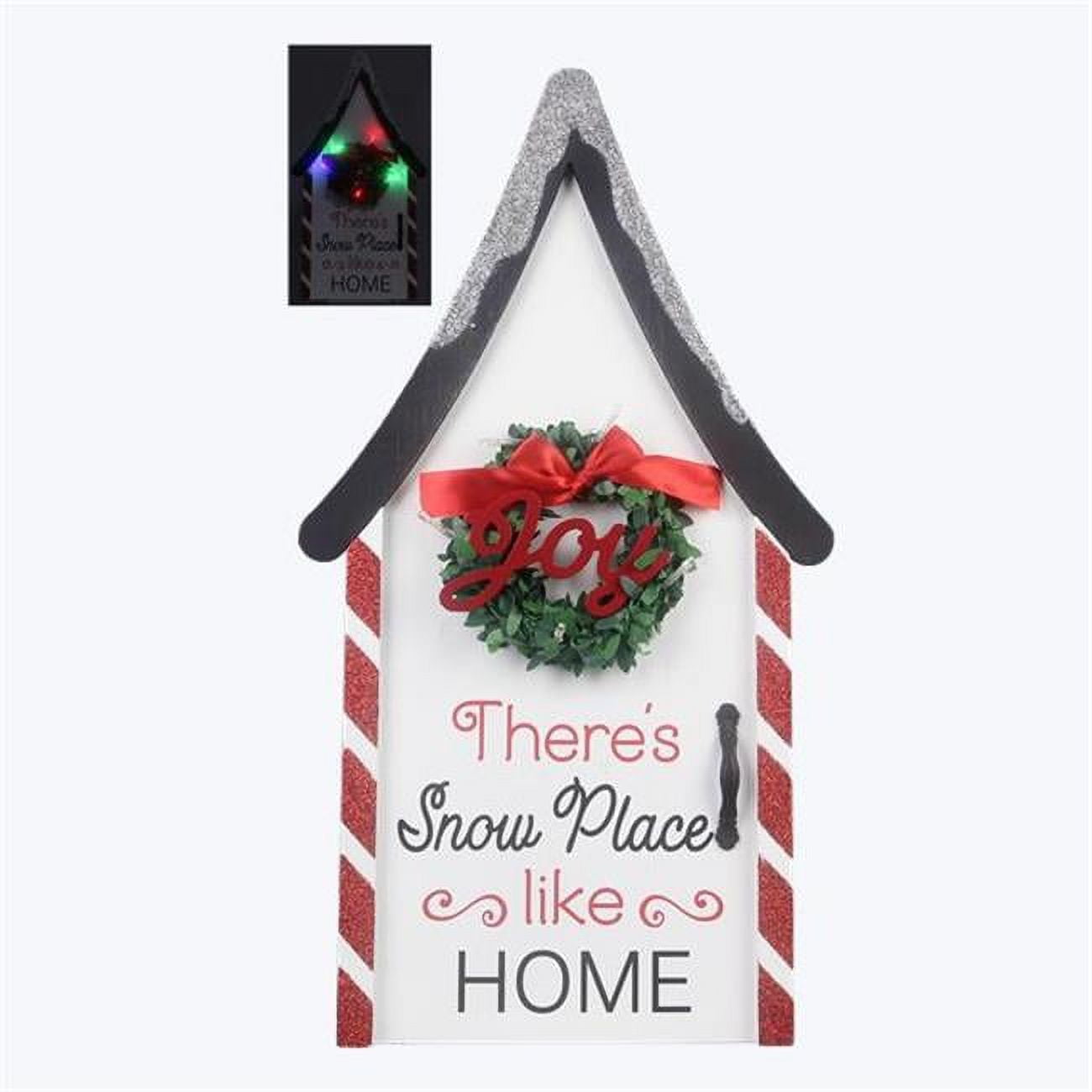 Youngs 91678 Wood & Metal Tabletop & Wall House Door Sign with LED ...