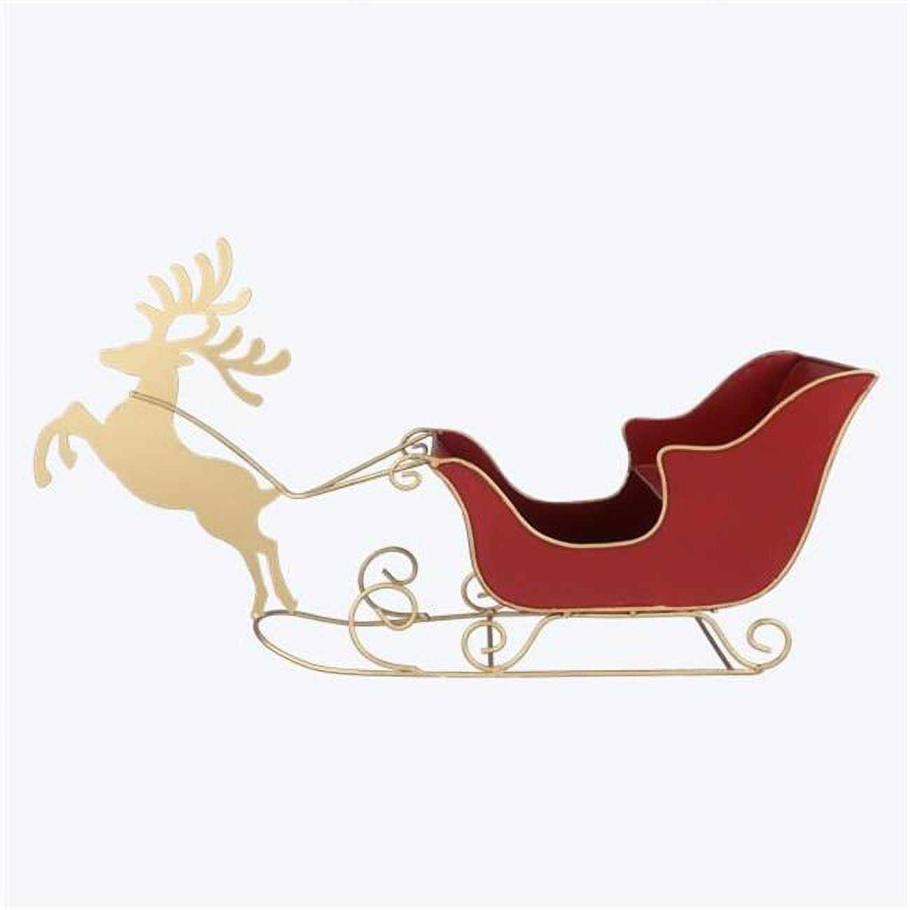Youngs 91713 Metal Christmas Santa Sled - Walmart.com