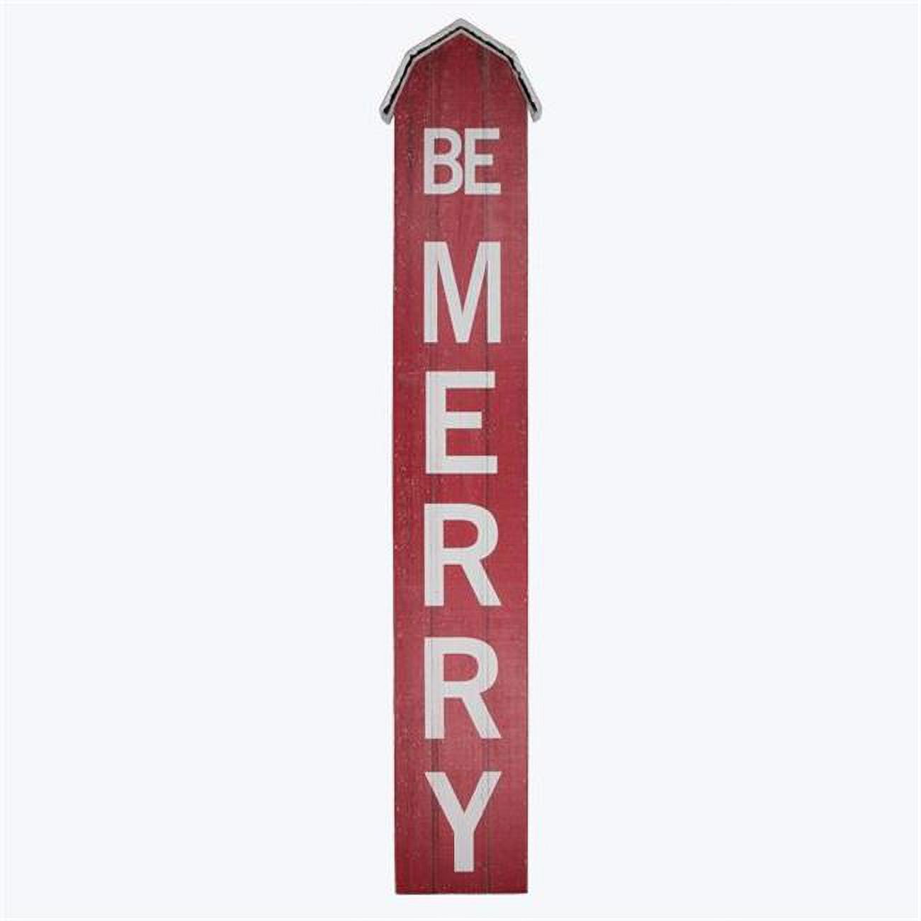 Youngs 92135 Wood Be Merry Porch Leaner & Wall Sign - Walmart.com