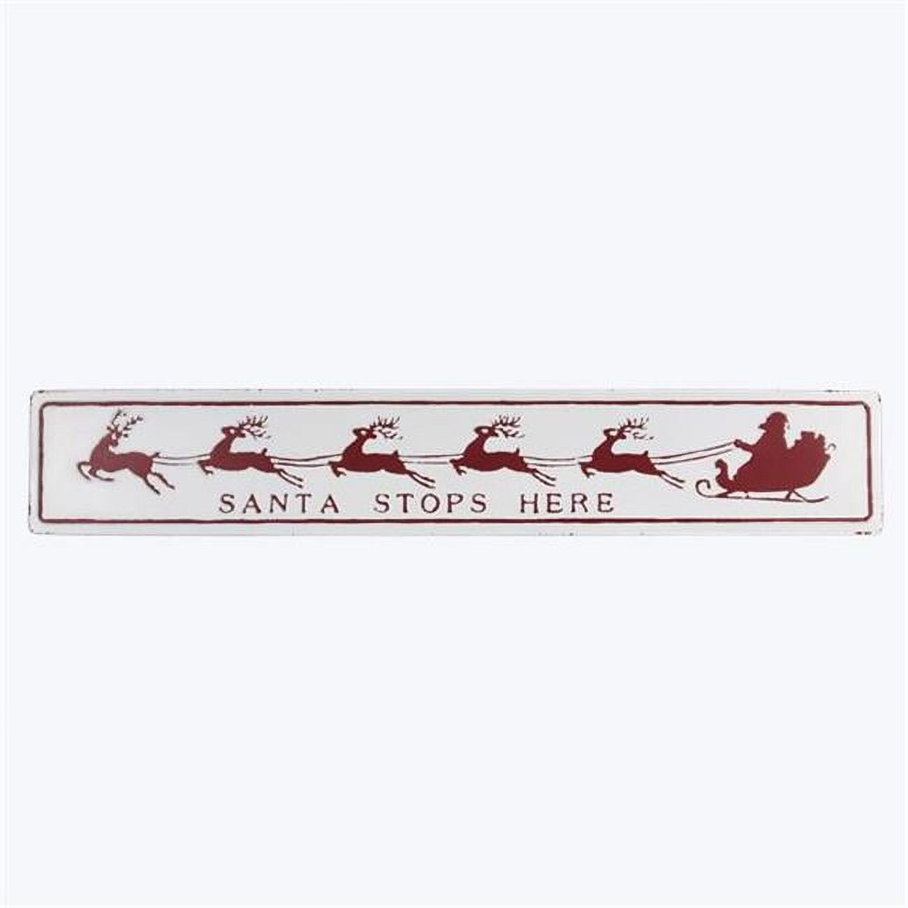 Youngs 92193 Metal Santa on Sled Wall Sign - Walmart.com
