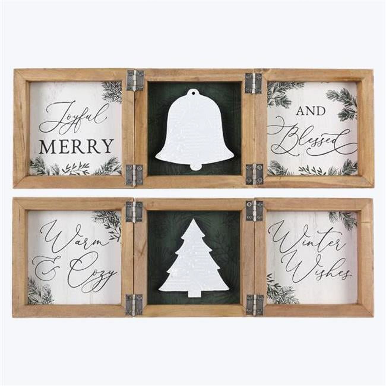 Youngs 92293 Wood Wintergreen Hinged Signs, Assorted Color - 2 Piece ...