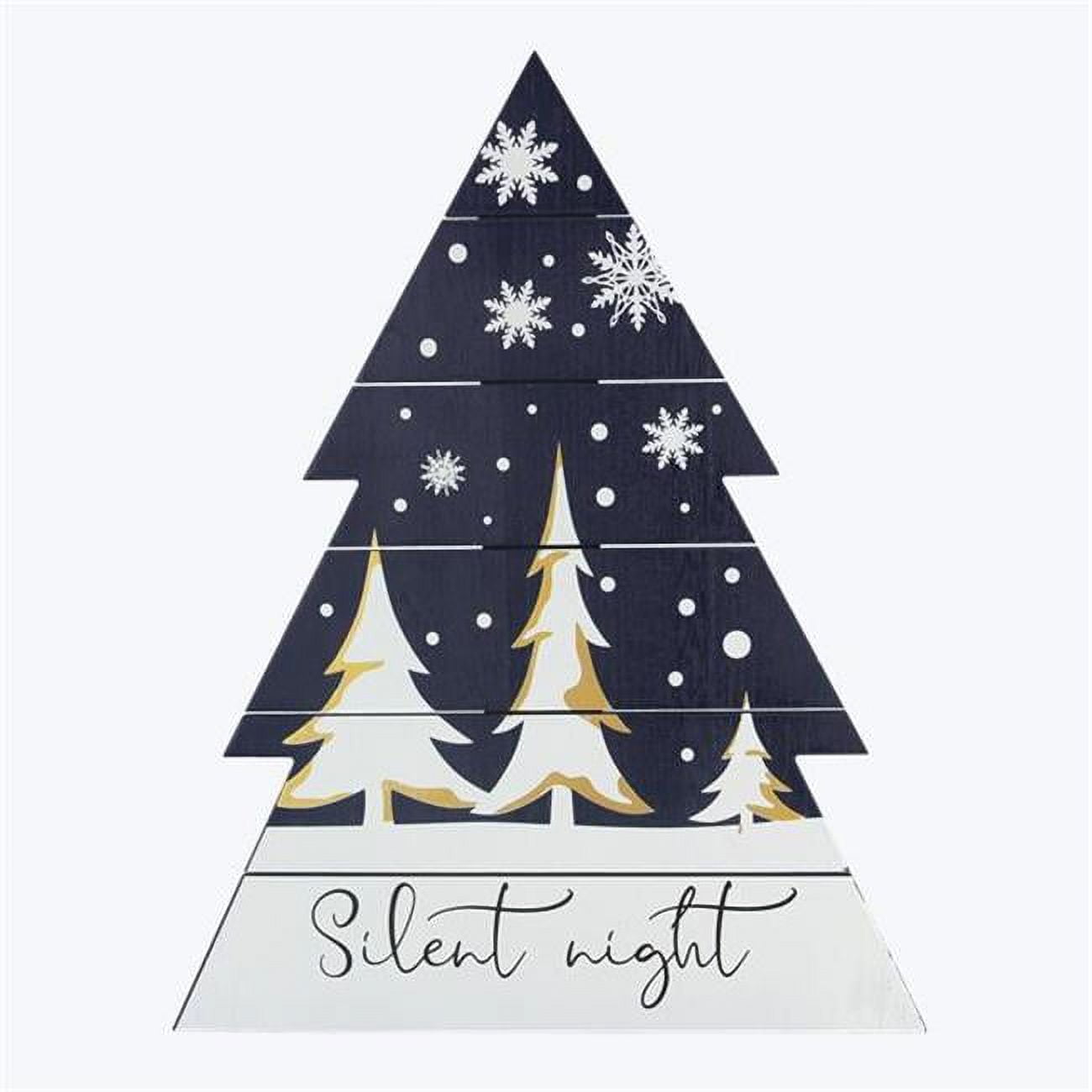 Youngs 92327 Wood Winter Solstice Slat Wood Built Christmas Tree Wall ...