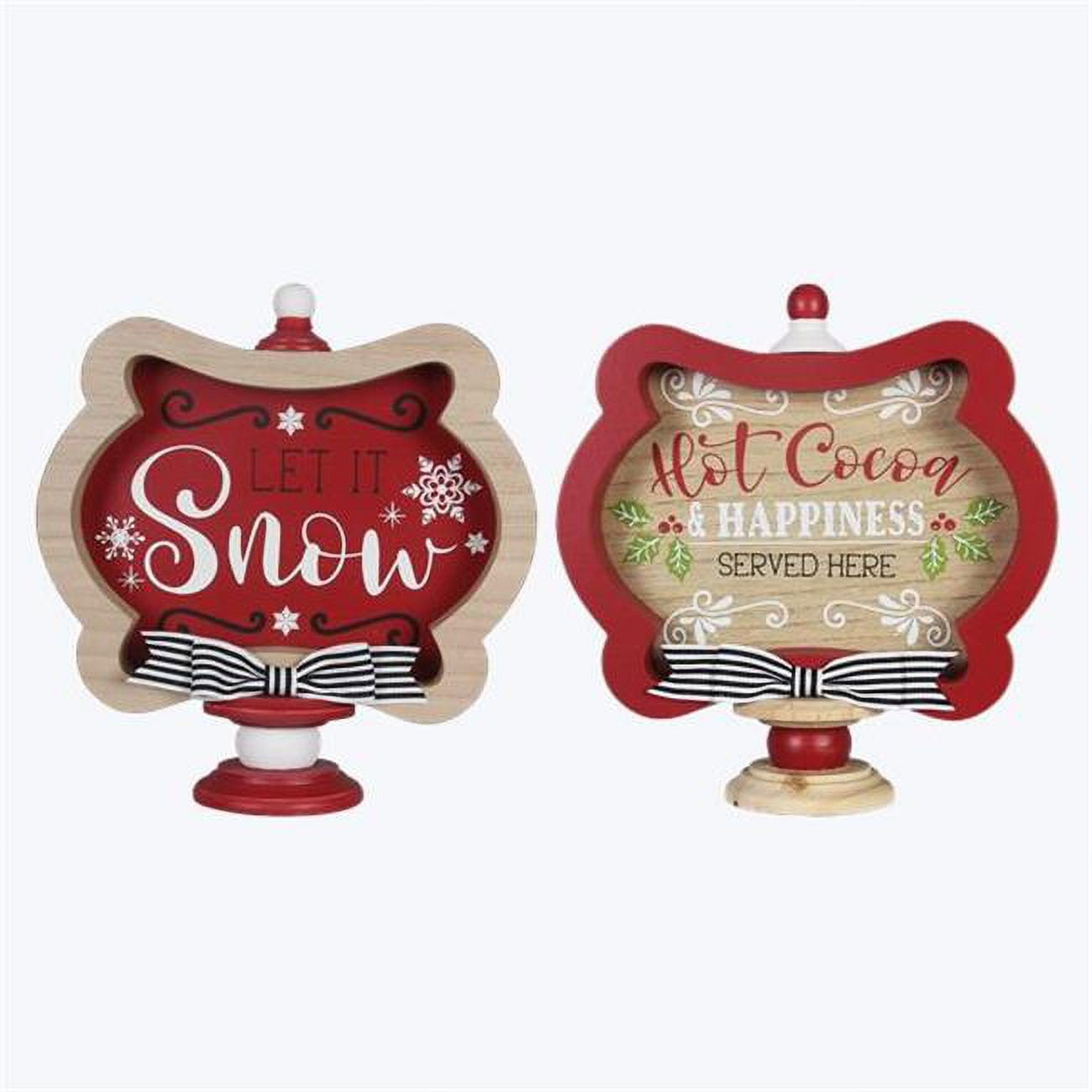 Youngs 92416 Wood Whimsical Wonderland Signs on Pedestal, Assorted ...