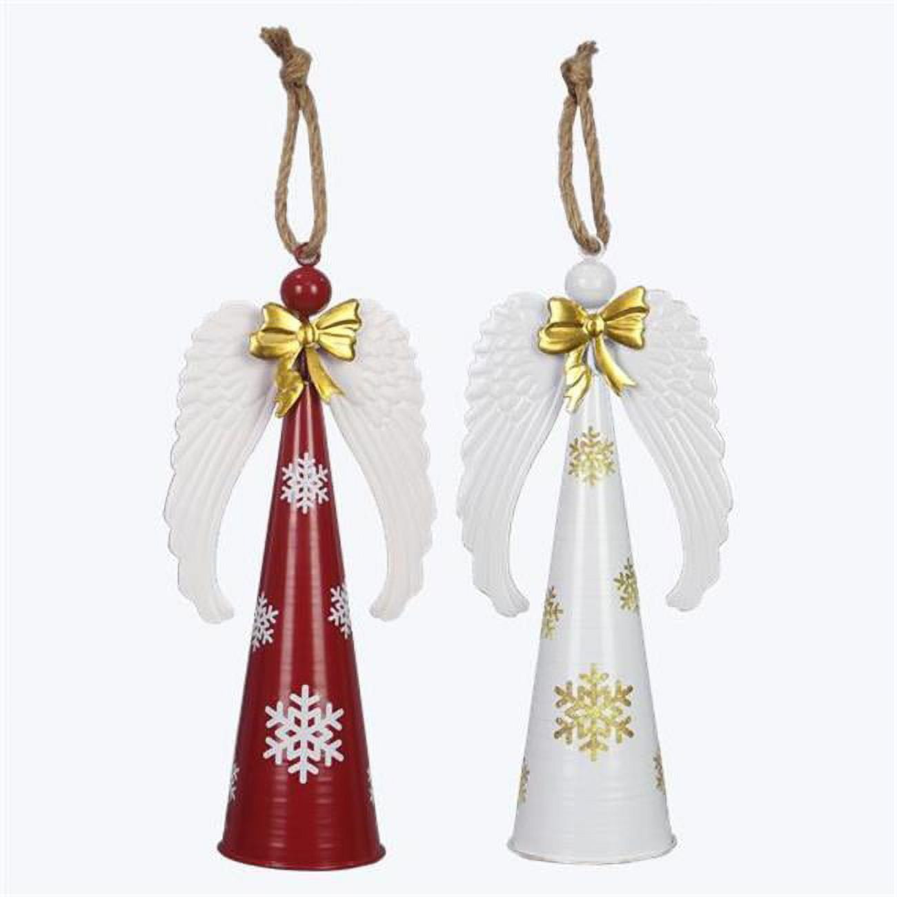 Youngs 92461 Metal Angel Tabletop Figurines 2 Assorted Color - Walmart.com