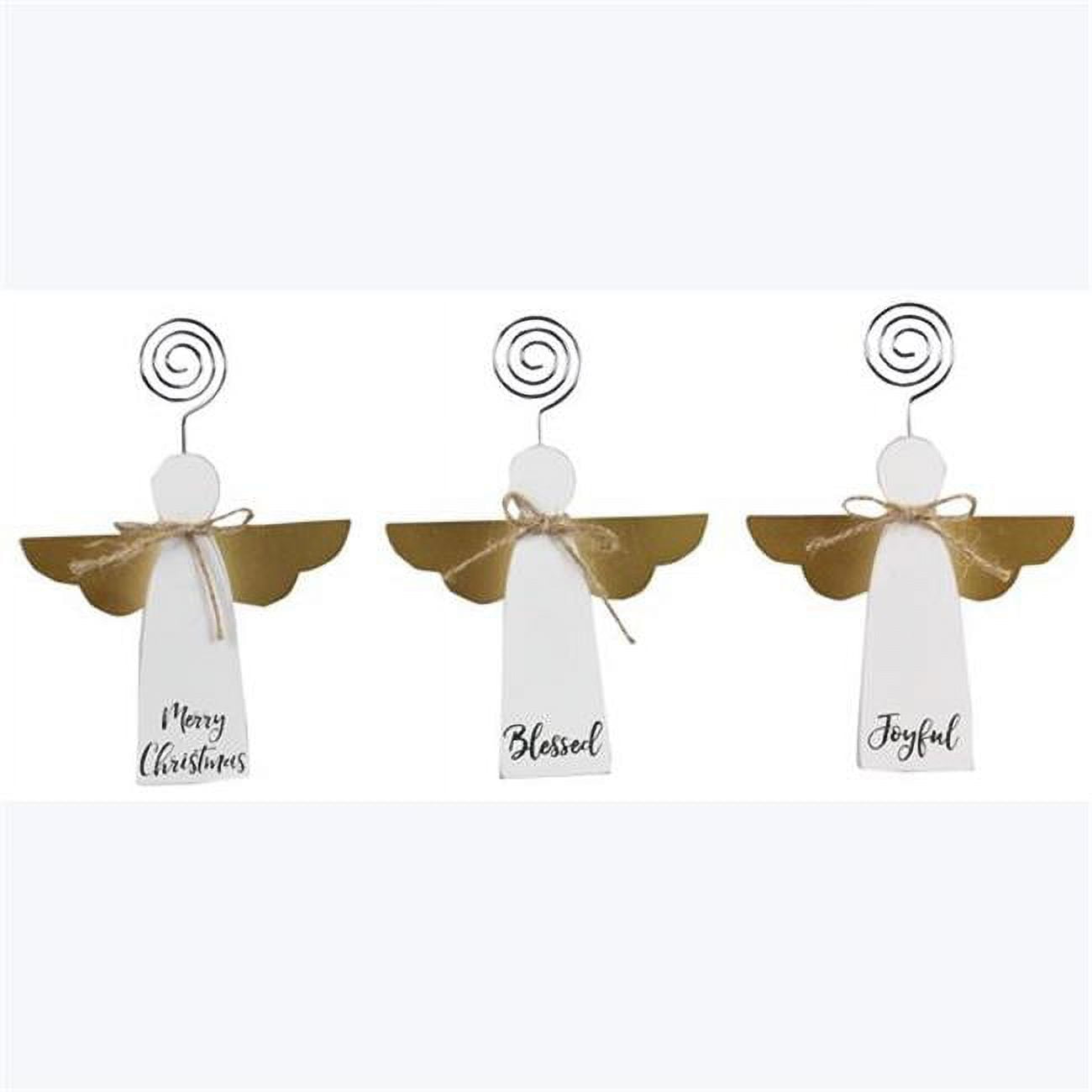 Youngs 92572 Wood Tabletop Angel Note & Picture Holder, Assorted Color ...