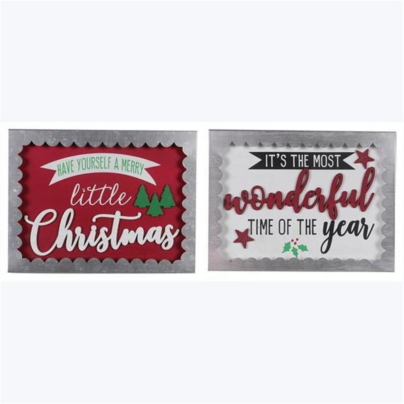 Youngs 92590 Metal Frame with Printed Wood Wall Sign with 3D Lift ...