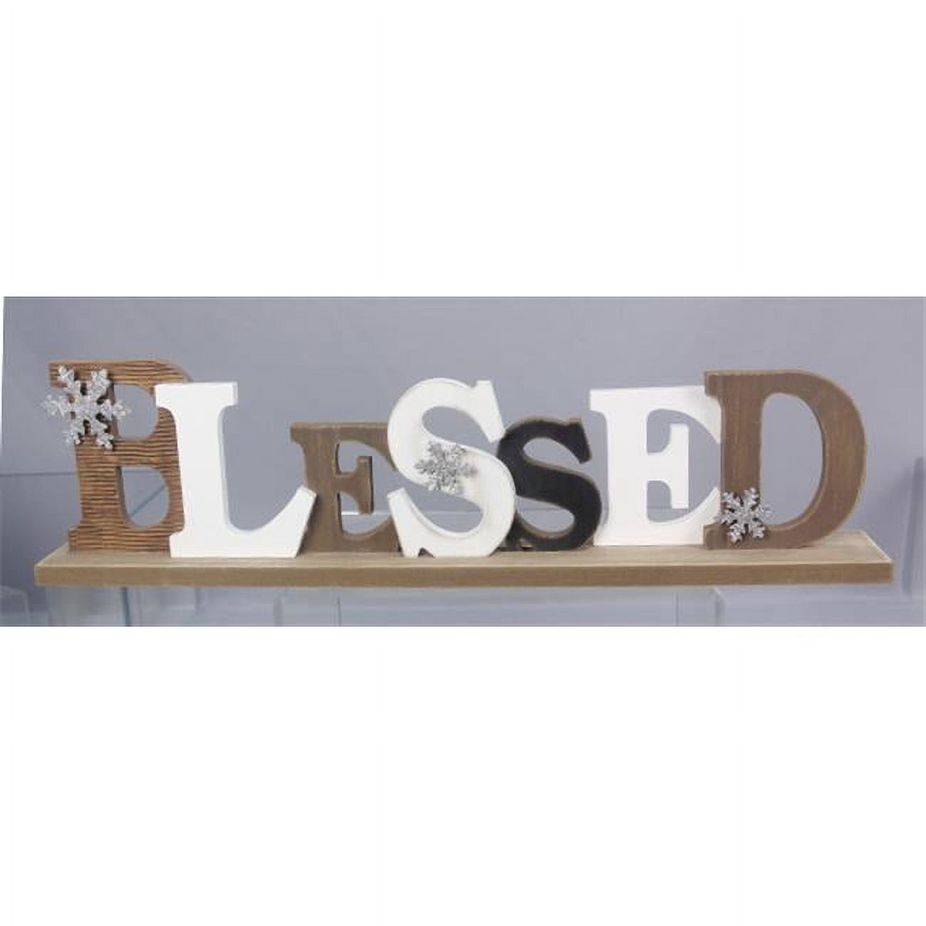 Youngs 99293 Wood Blessed Cutout Table Sign - Walmart.com