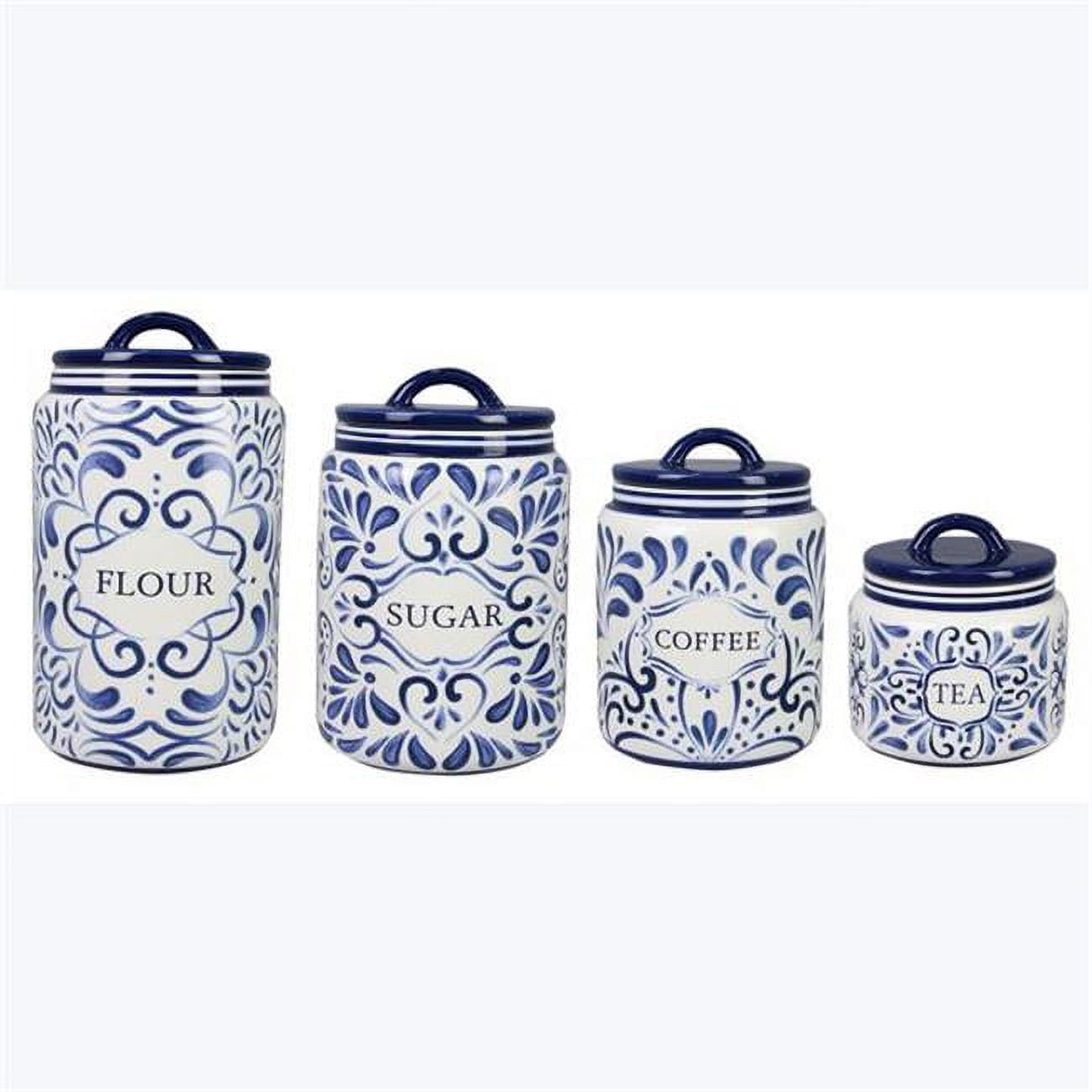 Youngs Ceramic Graduated Food Storage Canister, Set of 4 - Walmart.com