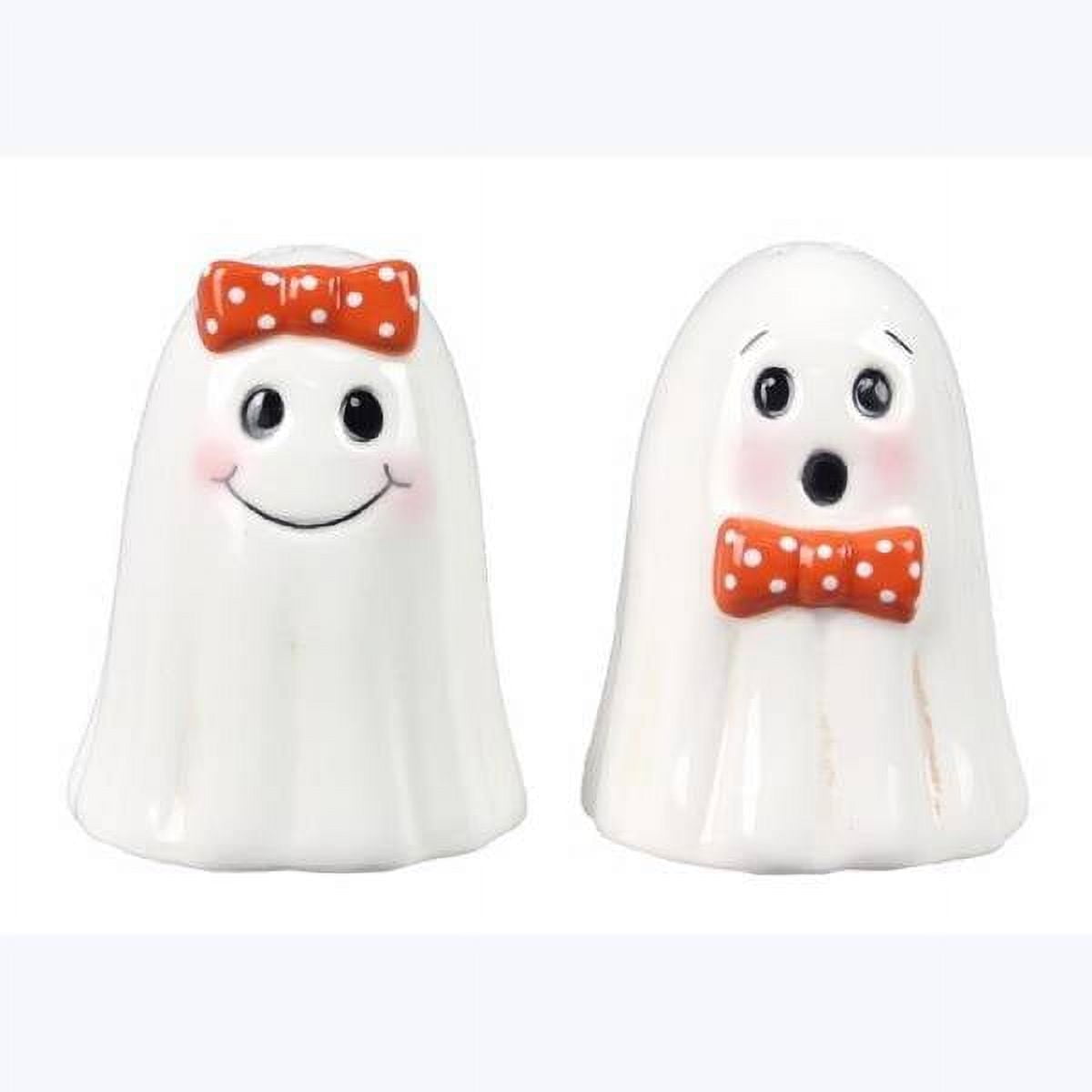 Youngs Inc Ceramic Halloween Ghost Salt and Pepper Set - Walmart.com