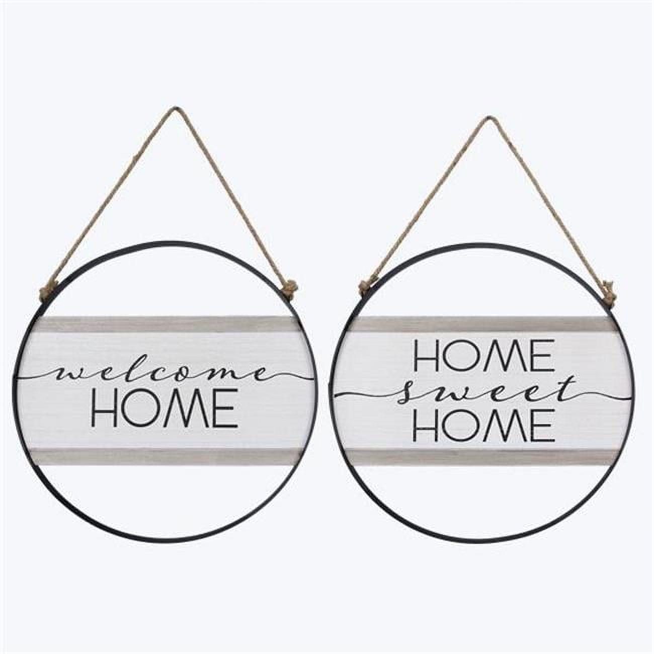 Youngs Wood And Metal Ring Rustic Modern Wall And Door Sign With Cut Out