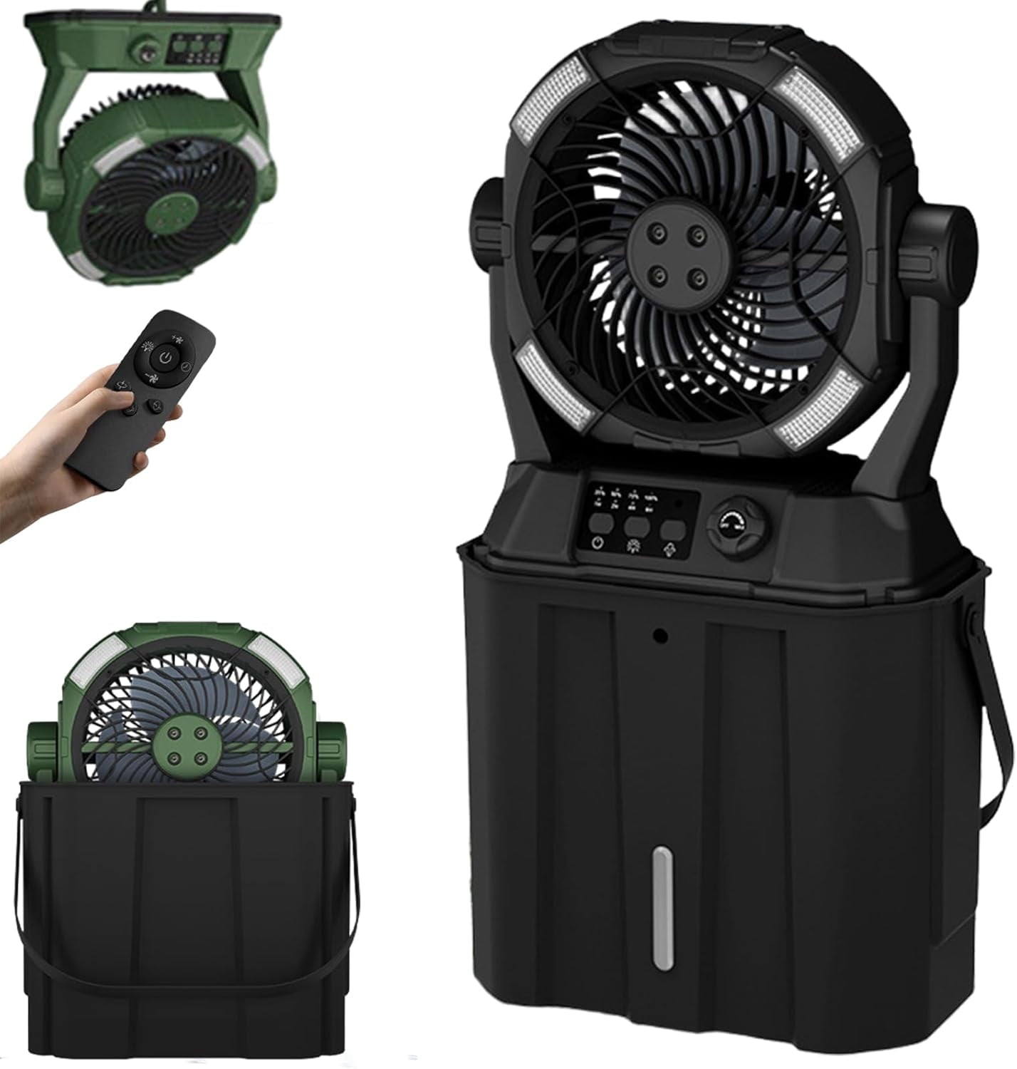 Youngsa Portable Misting Fan, Outdoor Misting Fan with 4 Spray Nozzles ...