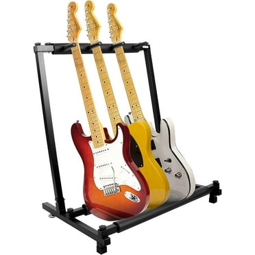 Flycity 4-Guitar Stand with Amp Stand, 3-Tier Rack & Cloth Drawer ...