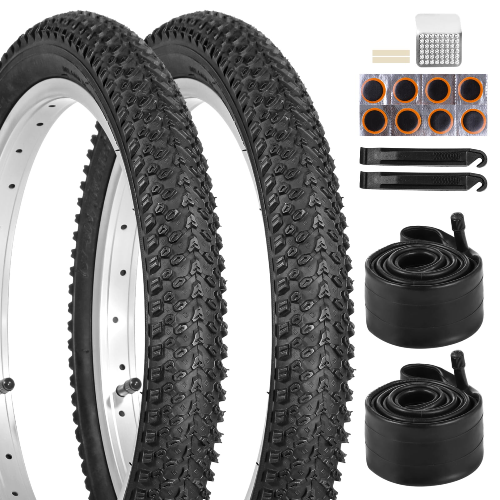 Youngster Mountain Bike Tire Set, 16 x 2.215 Inches Replacement Tires ...