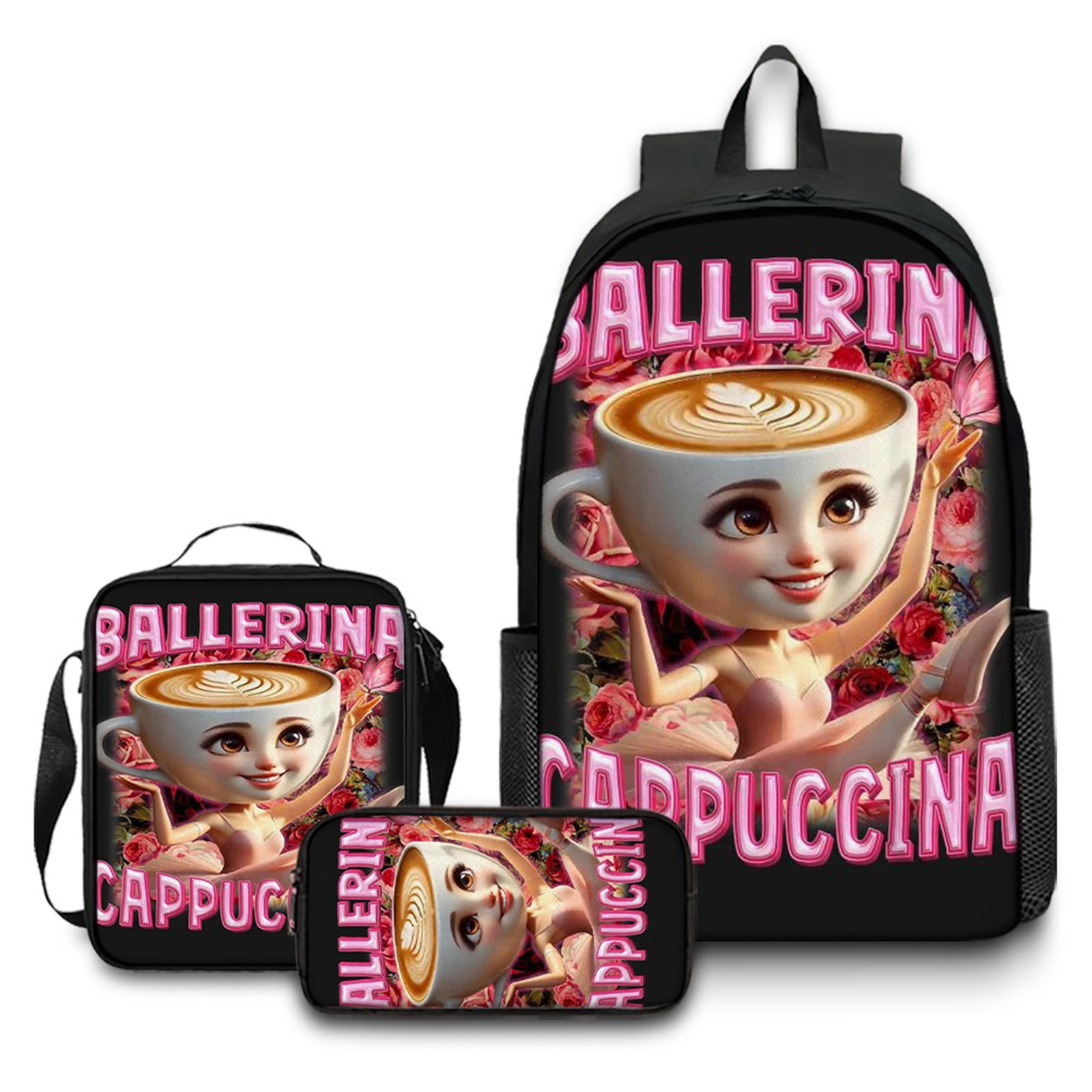 YoupWaven 3Pcs Italian Brainrot Backpacks, 16.5" Italian Brainrot ...