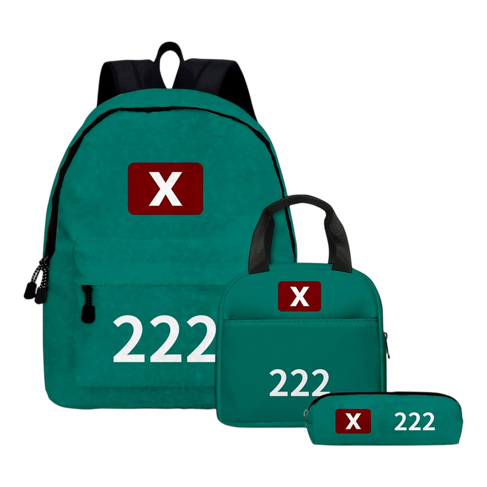 YoupWaven 3Pcs Squid Backpacks, Korean TV Series Backpack with Lunch ...