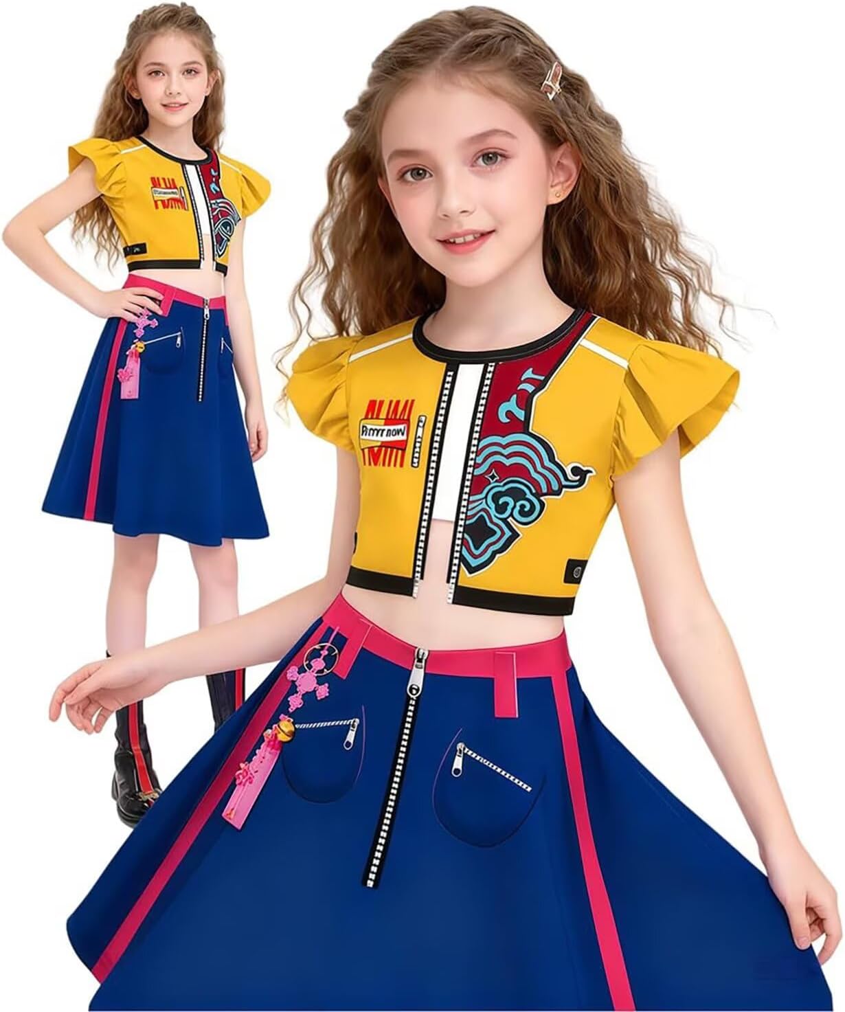 YoupWaven Demon Stage Outfits Hunters Dress Outfits for Girls, Full Set ...