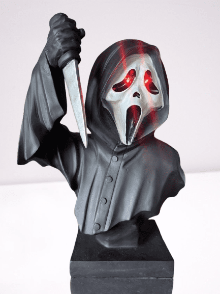 YoupWaven Ghost Face Lit Eyes Bust Halloween Decorations - Halloween ...