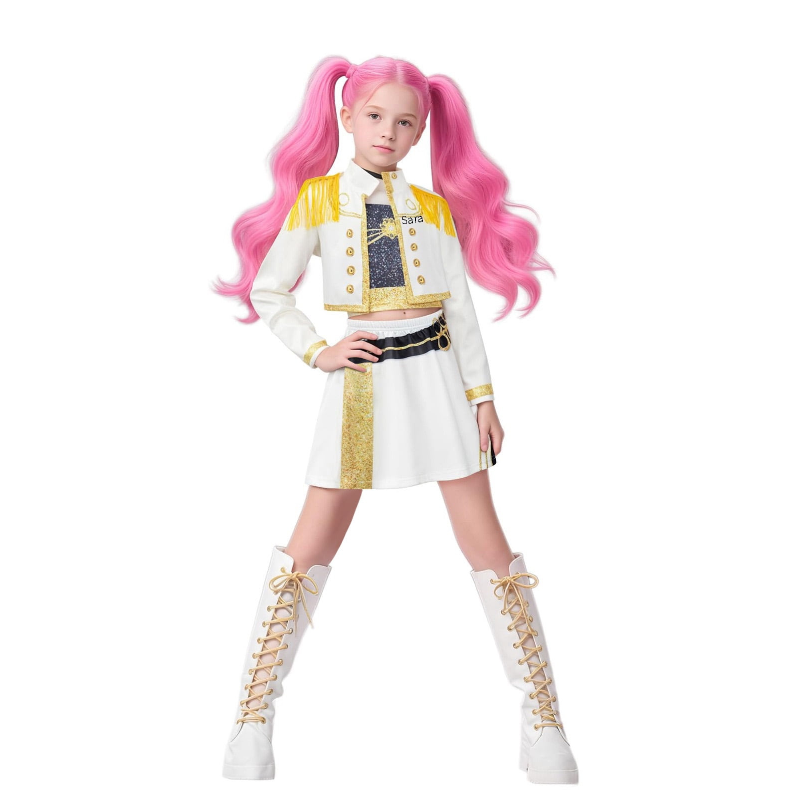 YoupWaven Girls Demon Outfits Hunters Full Set Dance Stage Wear, Pop ...
