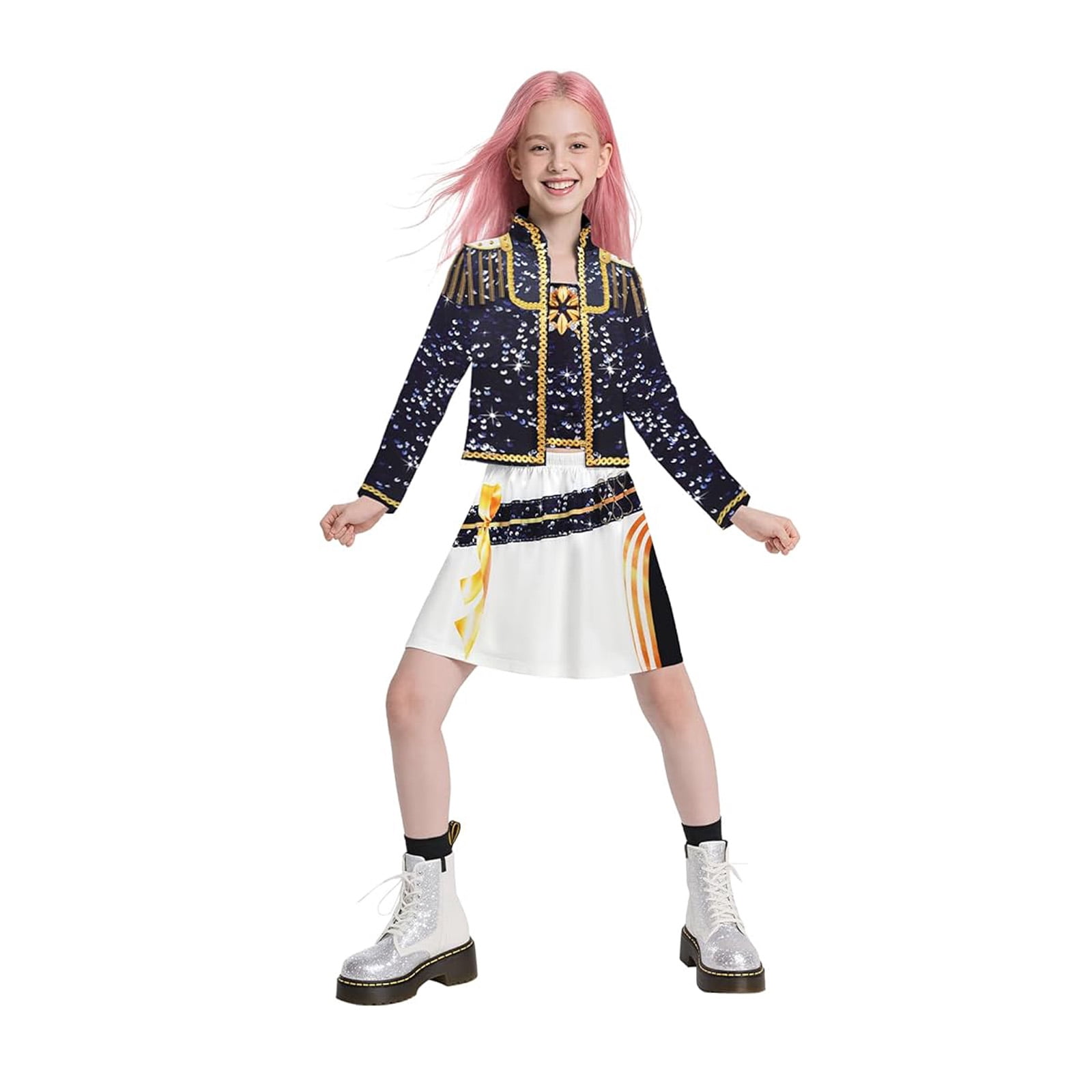 YoupWaven Girls Demon Outfits Hunters Full Set Outfits Dance Stage Wear ...