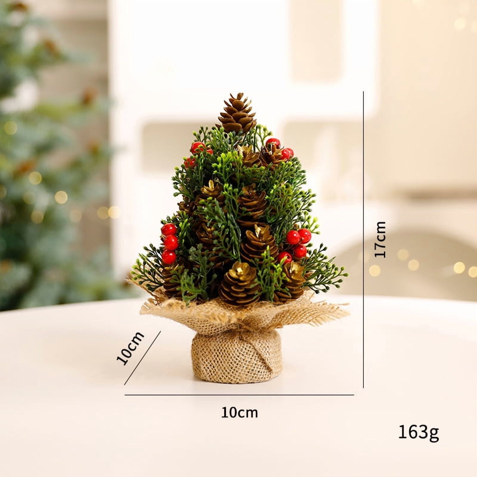 YoupWaven Table Top Mini Christmas Tree with Lights, Tabletop Christmas ...