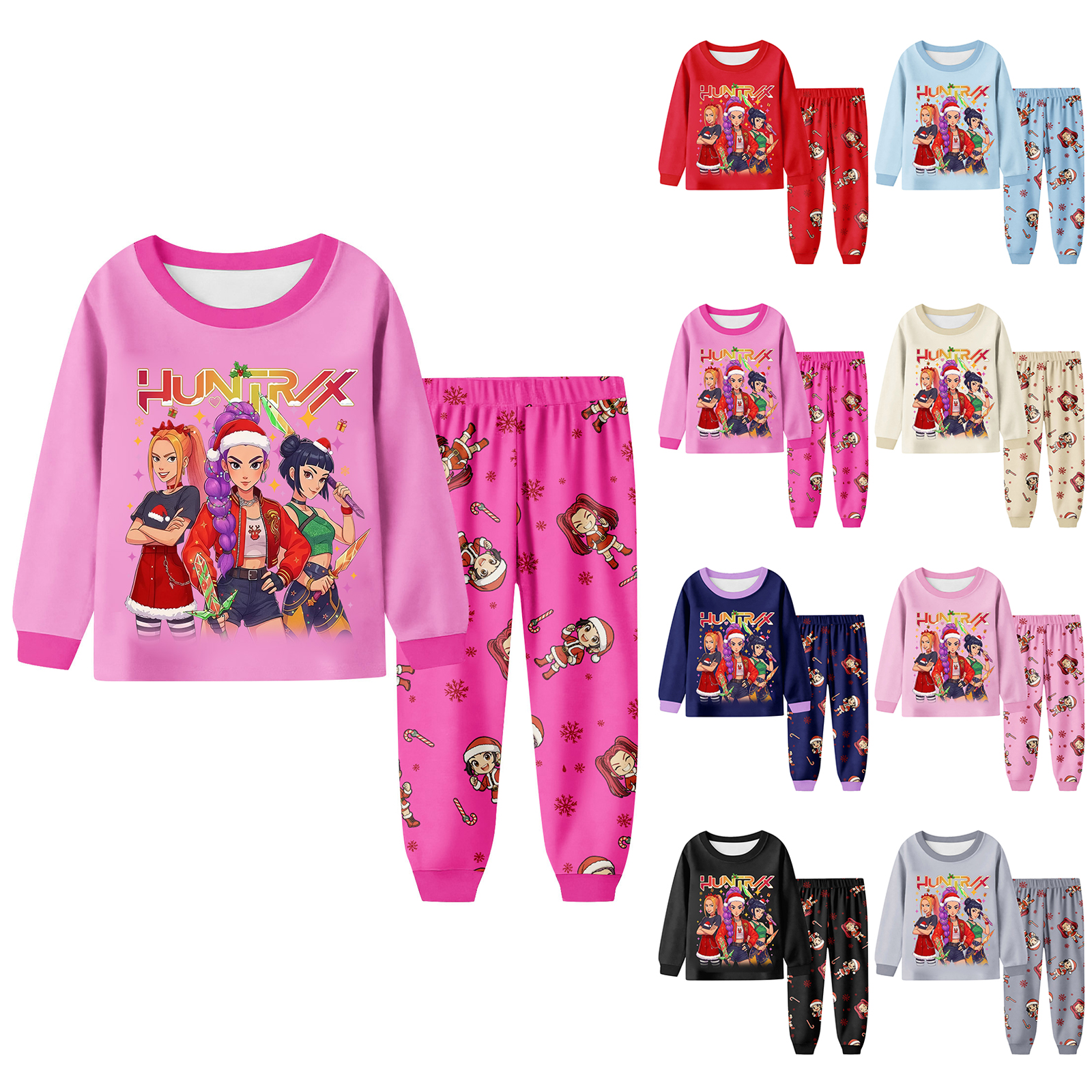 Youpwaven To’ddler Ki’ds Gi’rls De~mon Singers Hu~nters Pajamas Sets ...
