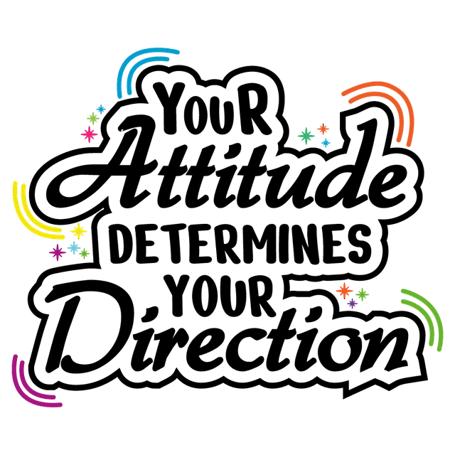 Your Attitude Determines Your Direction - 17" x 20" Home & School Doors ...