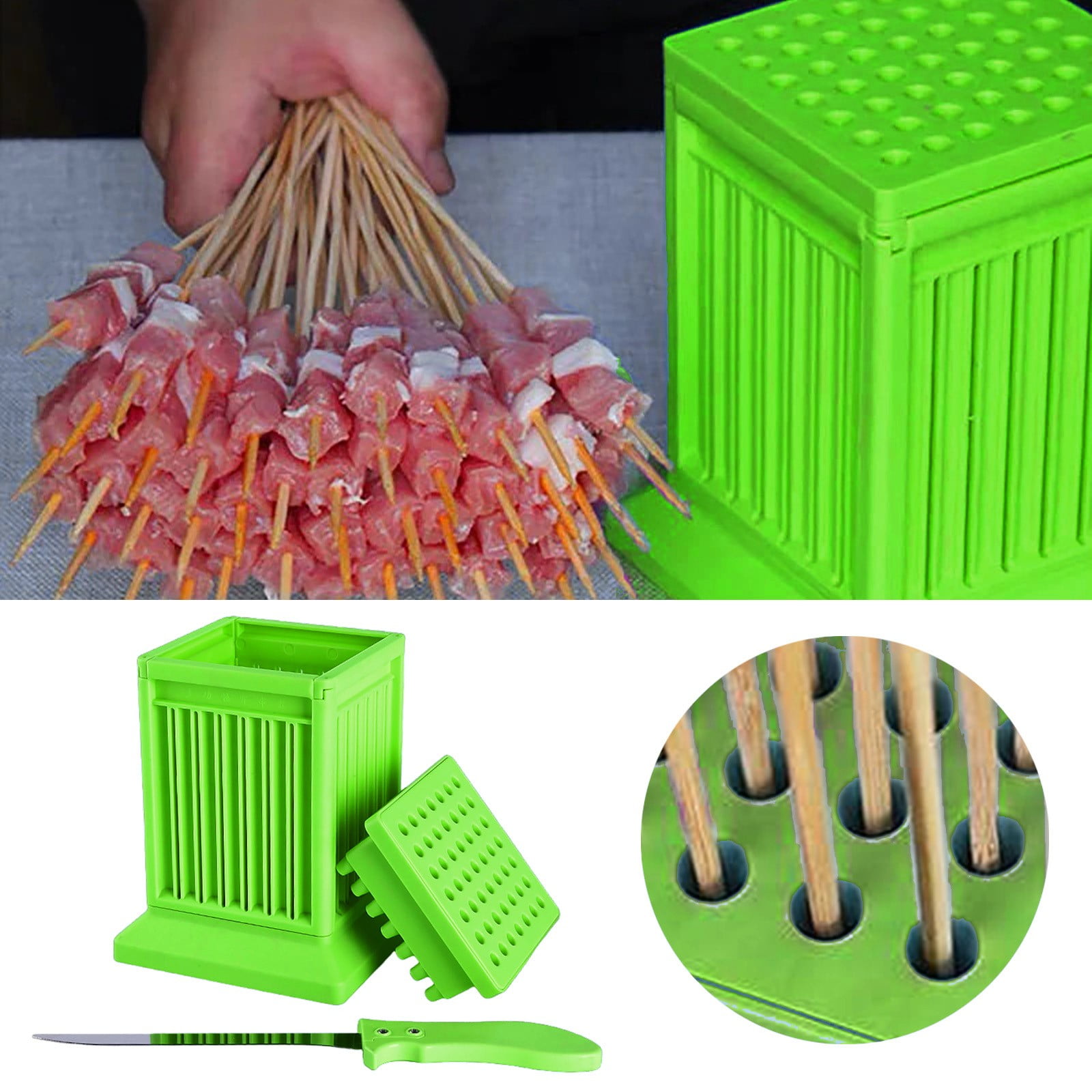 Your Barbecue Experience With Ease The Grade Functional Meat Skewer ...