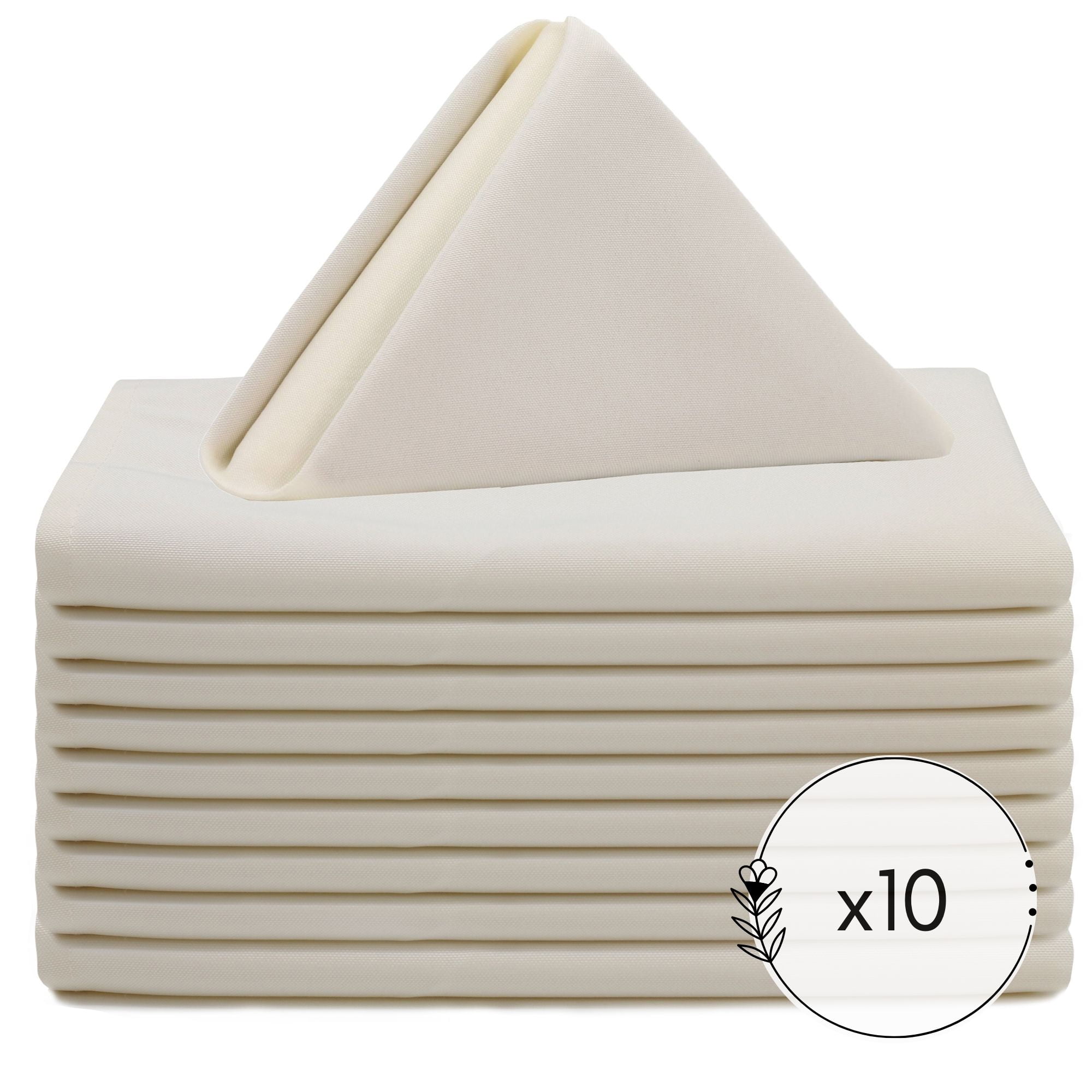 Your Chair Covers 20’’ x 20’’ Elegant Linen Cloth Napkin, Solid Color ...