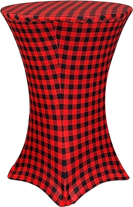 Your Chair Covers - 30 inch Highboy Cocktail Round Stretch Spandex Red ...
