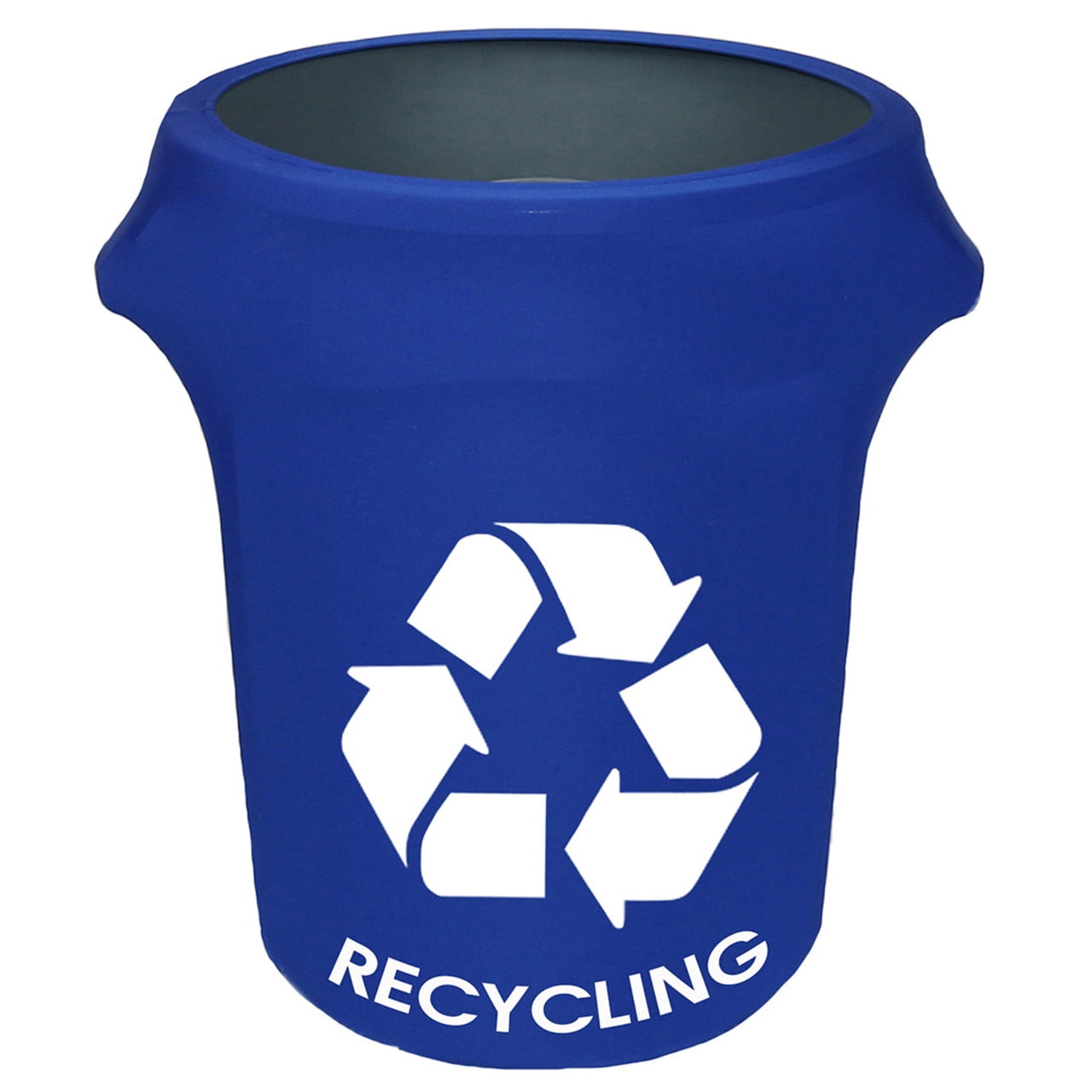 37 Gallon Spandex Trash Can/Waste Container Cover - Royal Blue w ...