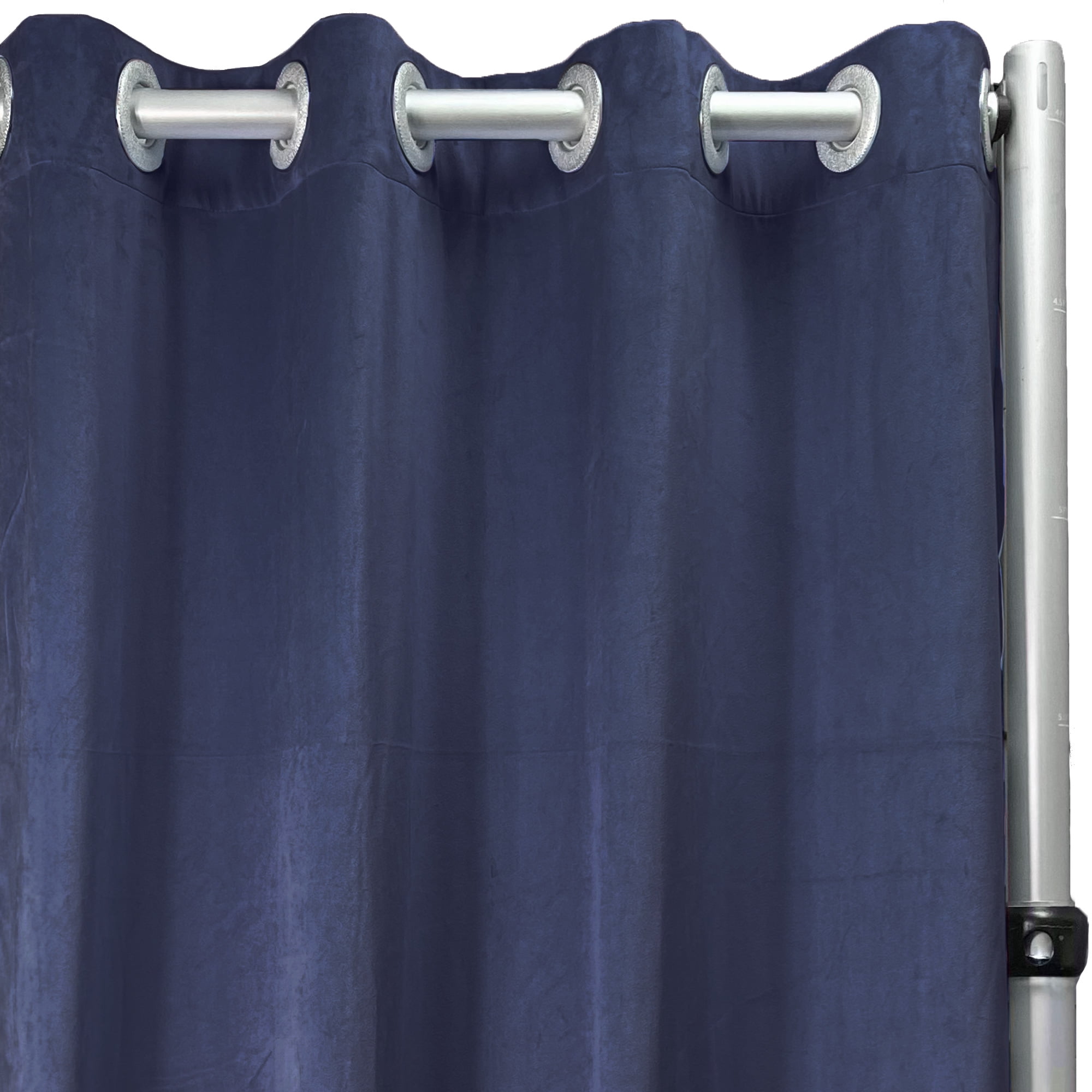 Your Chair Covers - 52 X 96 Inch Velvet Curtains with Grommets Navy ...
