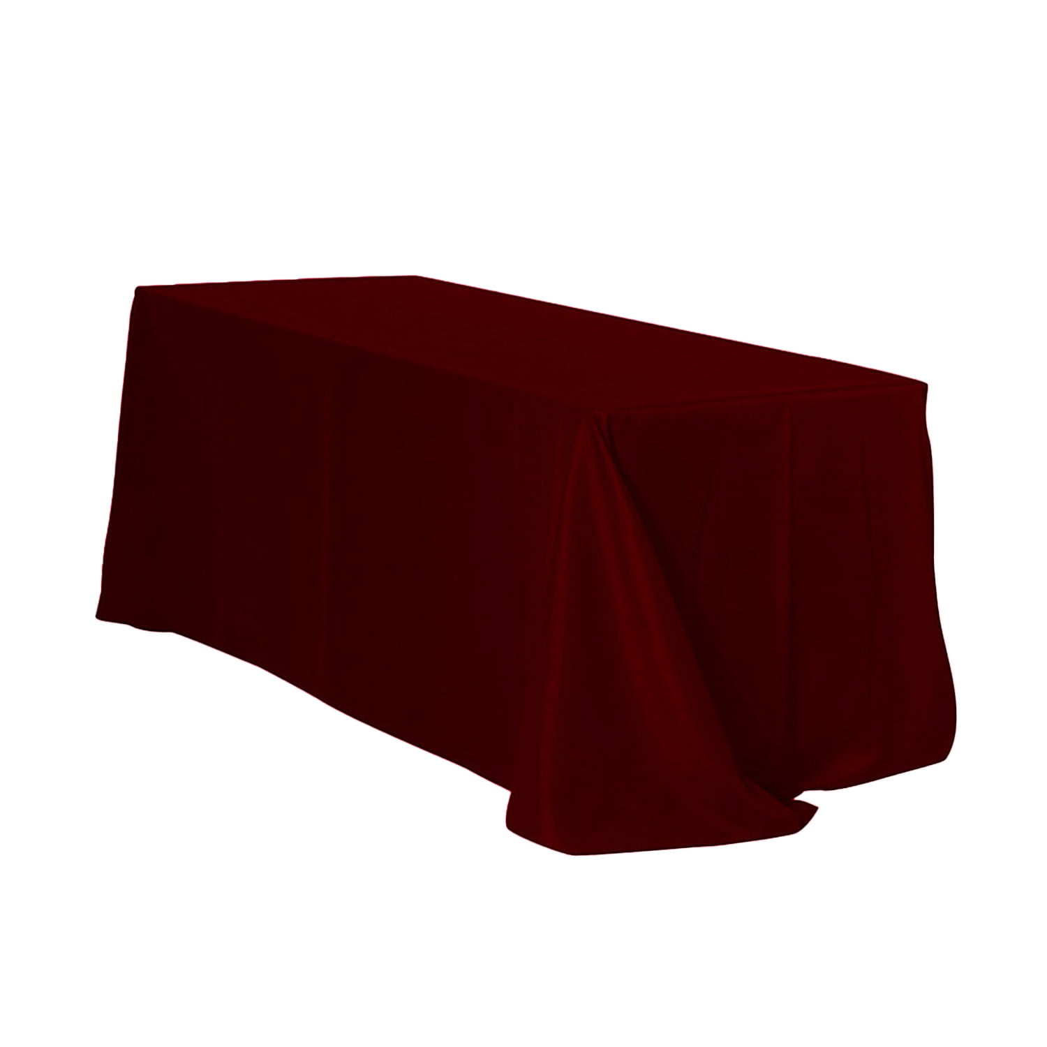 Your Chair Covers - Burgundy Rectangular Polyester Tablecloth (90x132 ...