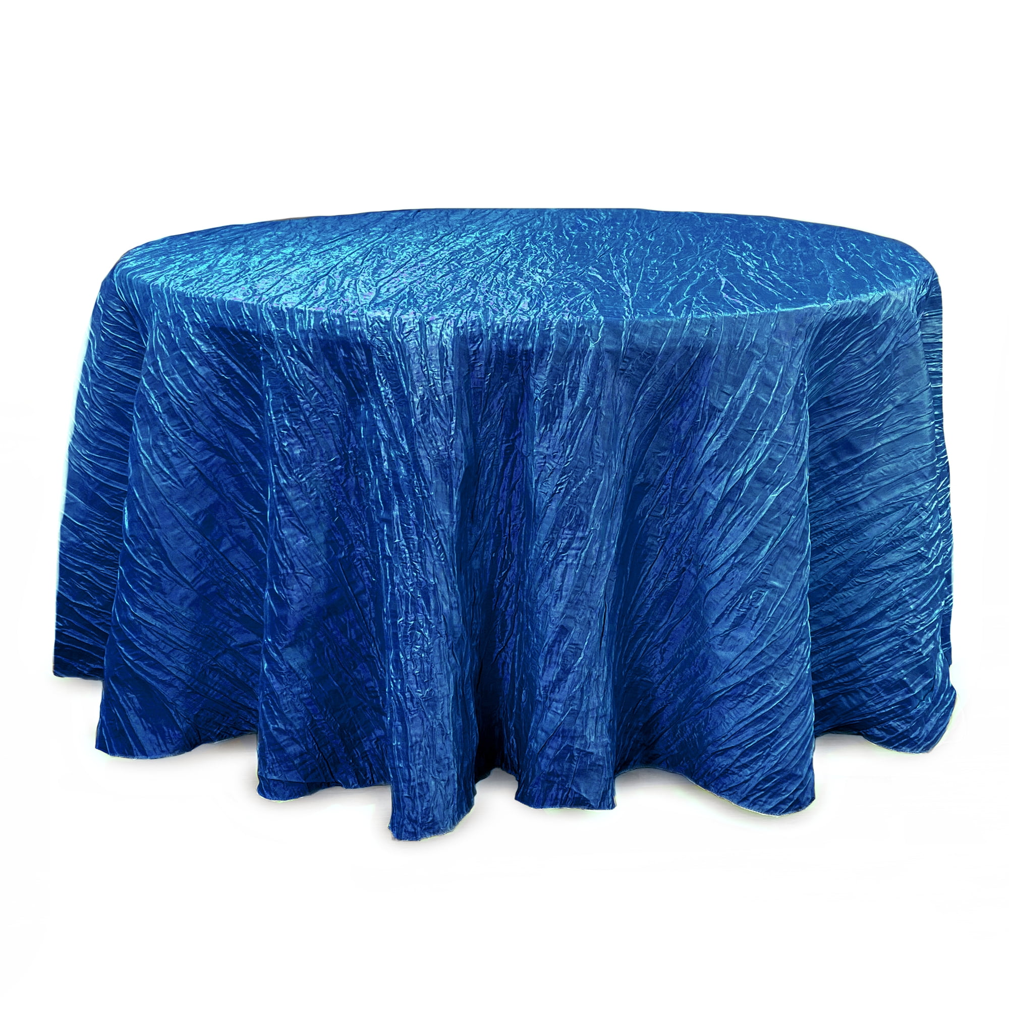 Your Chair Covers - Crinkle Taffeta Royal Blue Tablecloth (120 Inch ...