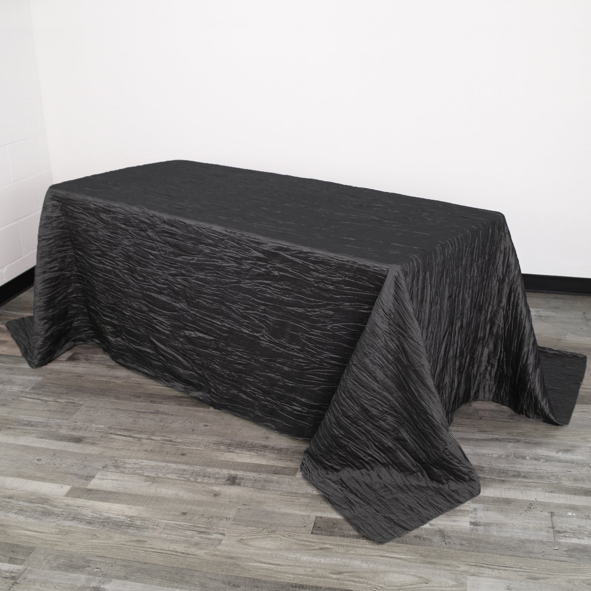 Your Chair Covers - Crinkle Taffeta Tablecloths 90 x 132 in ...