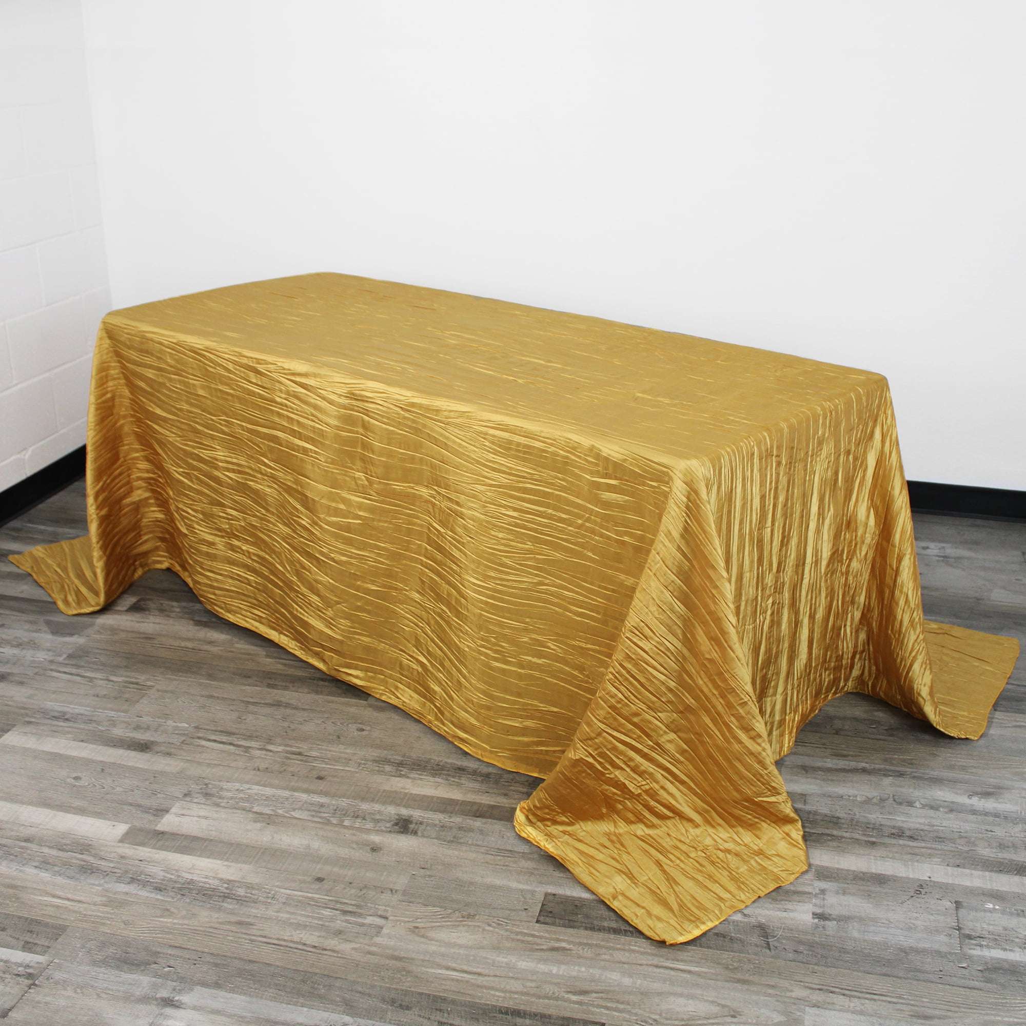 Your Chair Covers - Crinkle Taffeta Tablecloths 90 x 132 in ...