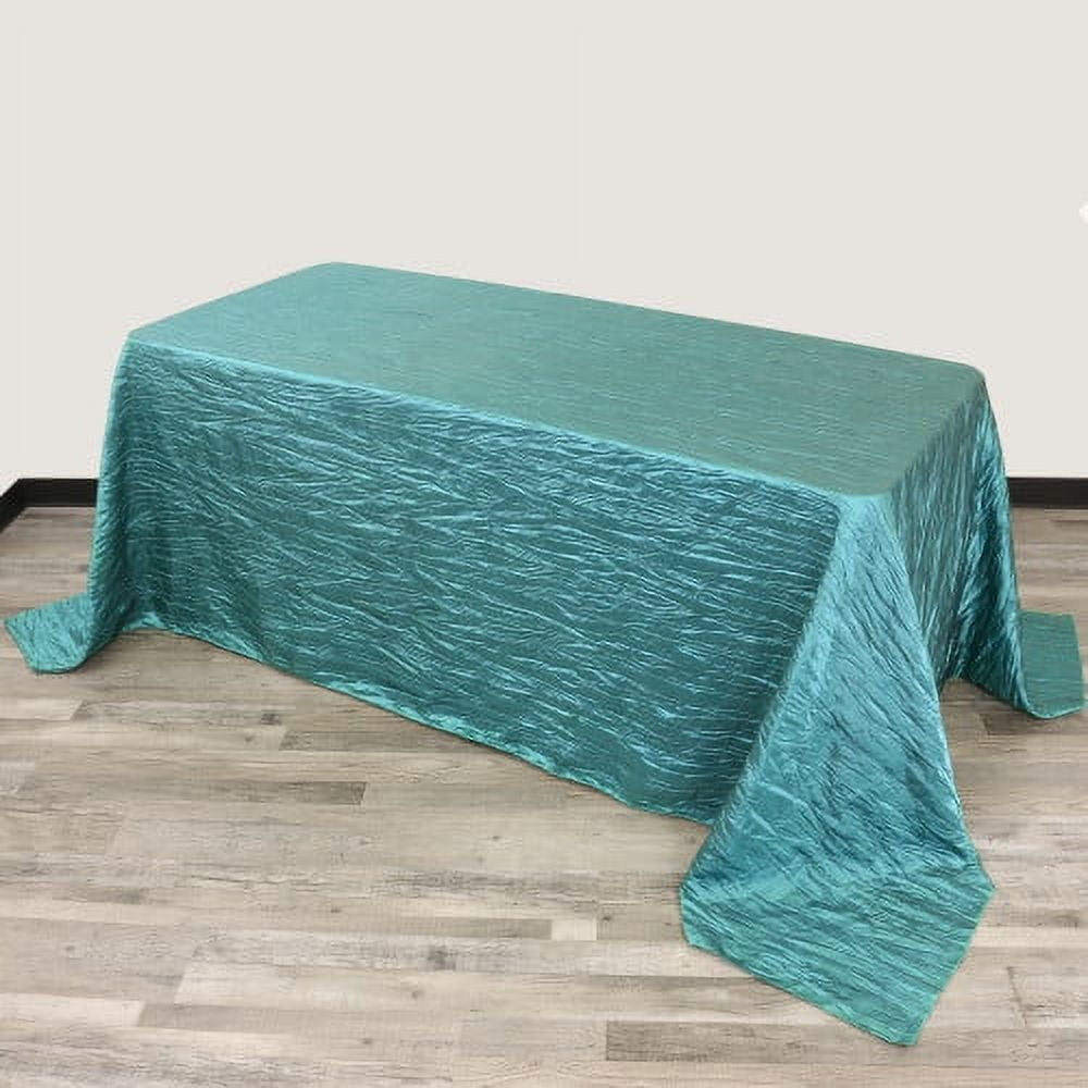 Your Chair Covers - Crinkle Taffeta Tablecloths 90 x 132 in ...